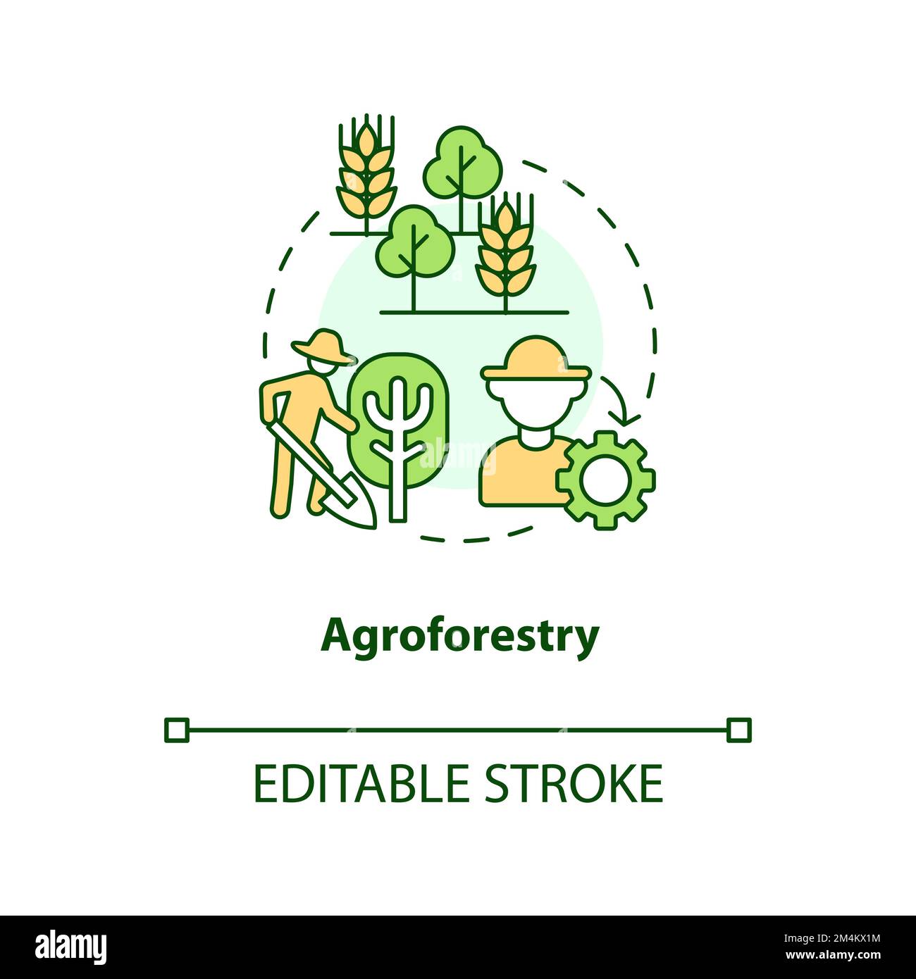 Agroforestry concept icon Stock Vector Image & Art - Alamy