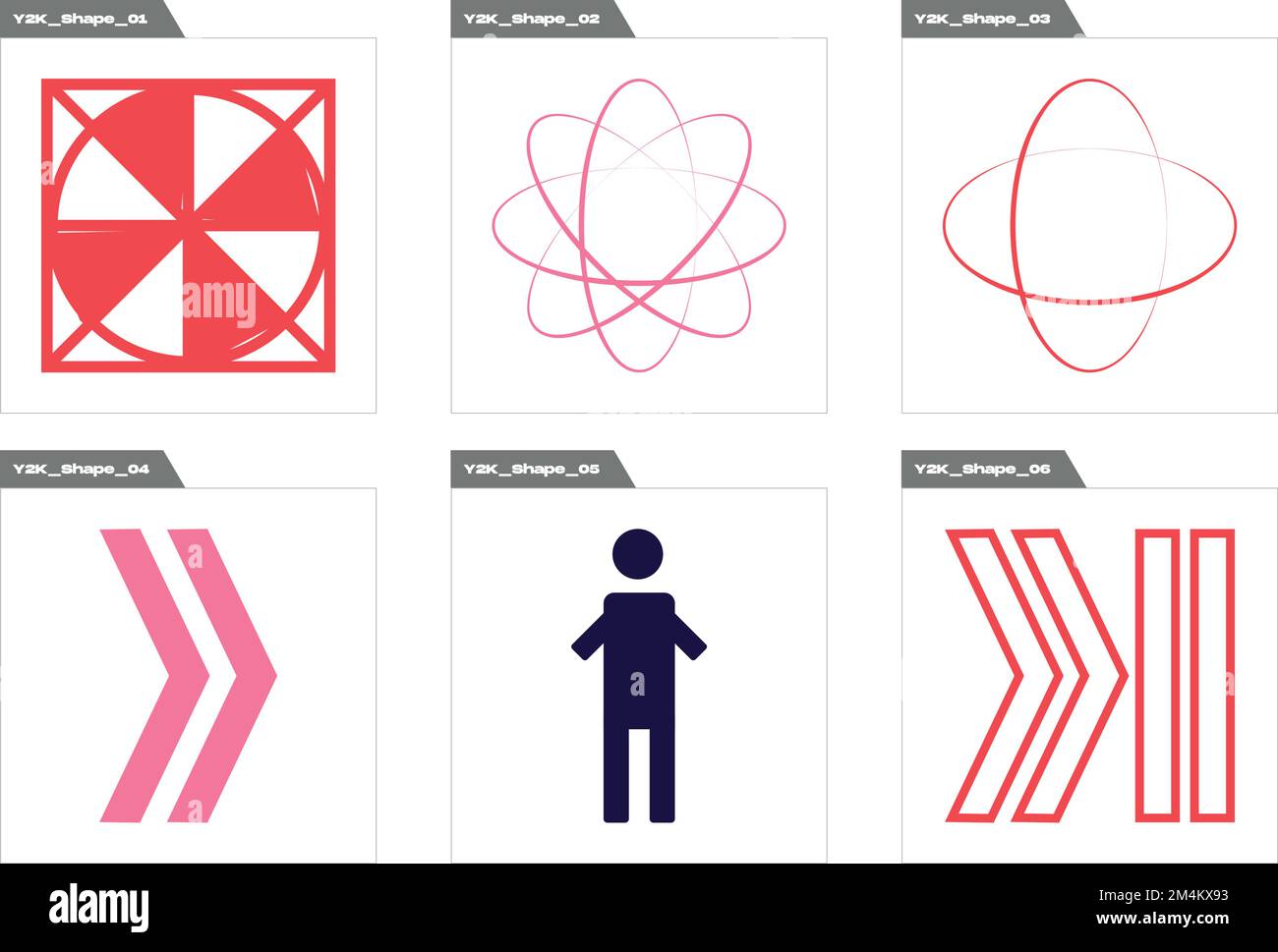 Retro futuristic elements for design. Rave psychedelic retro futuristic ...