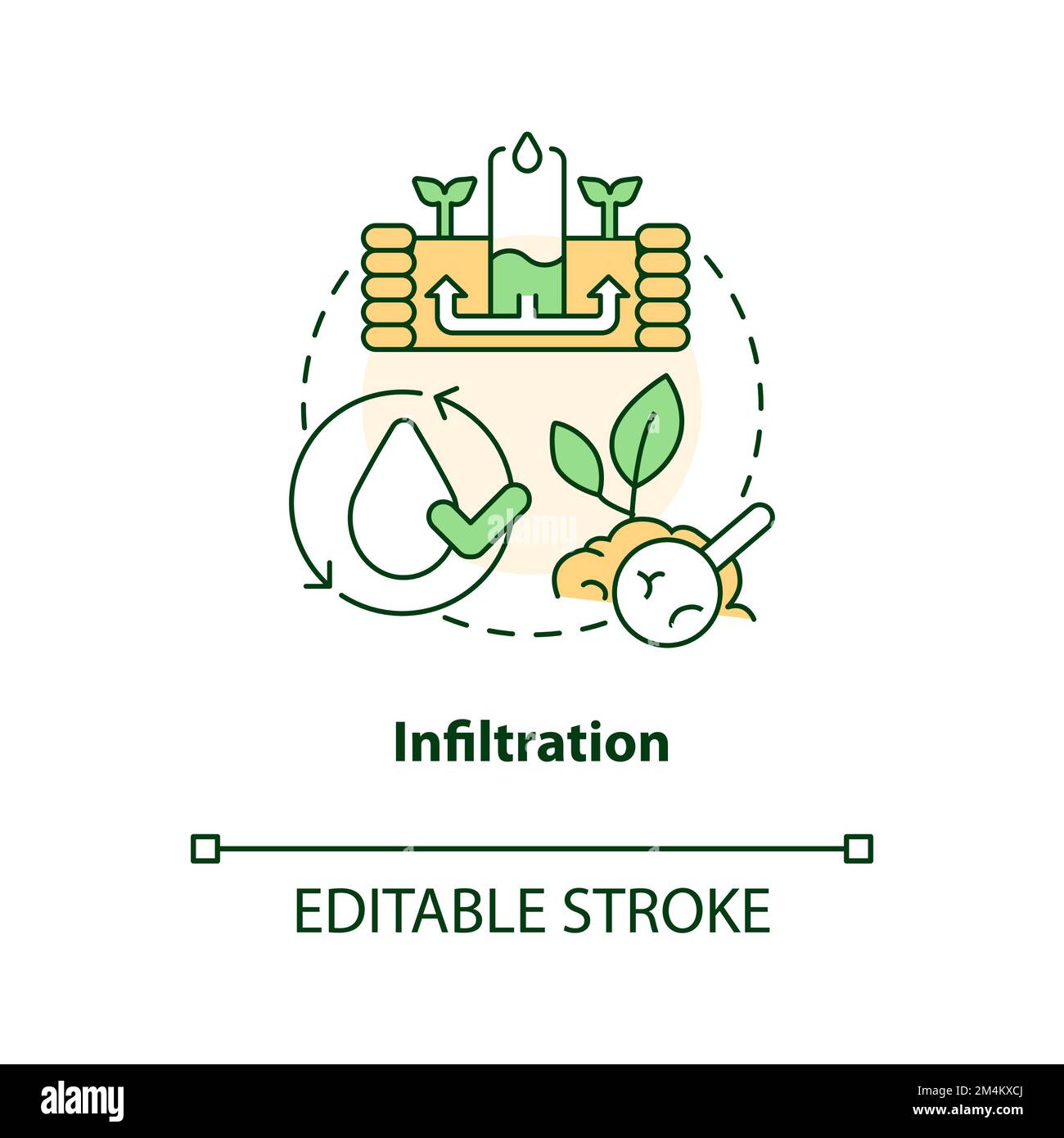 Infiltration concept icon Stock Vector Image & Art - Alamy
