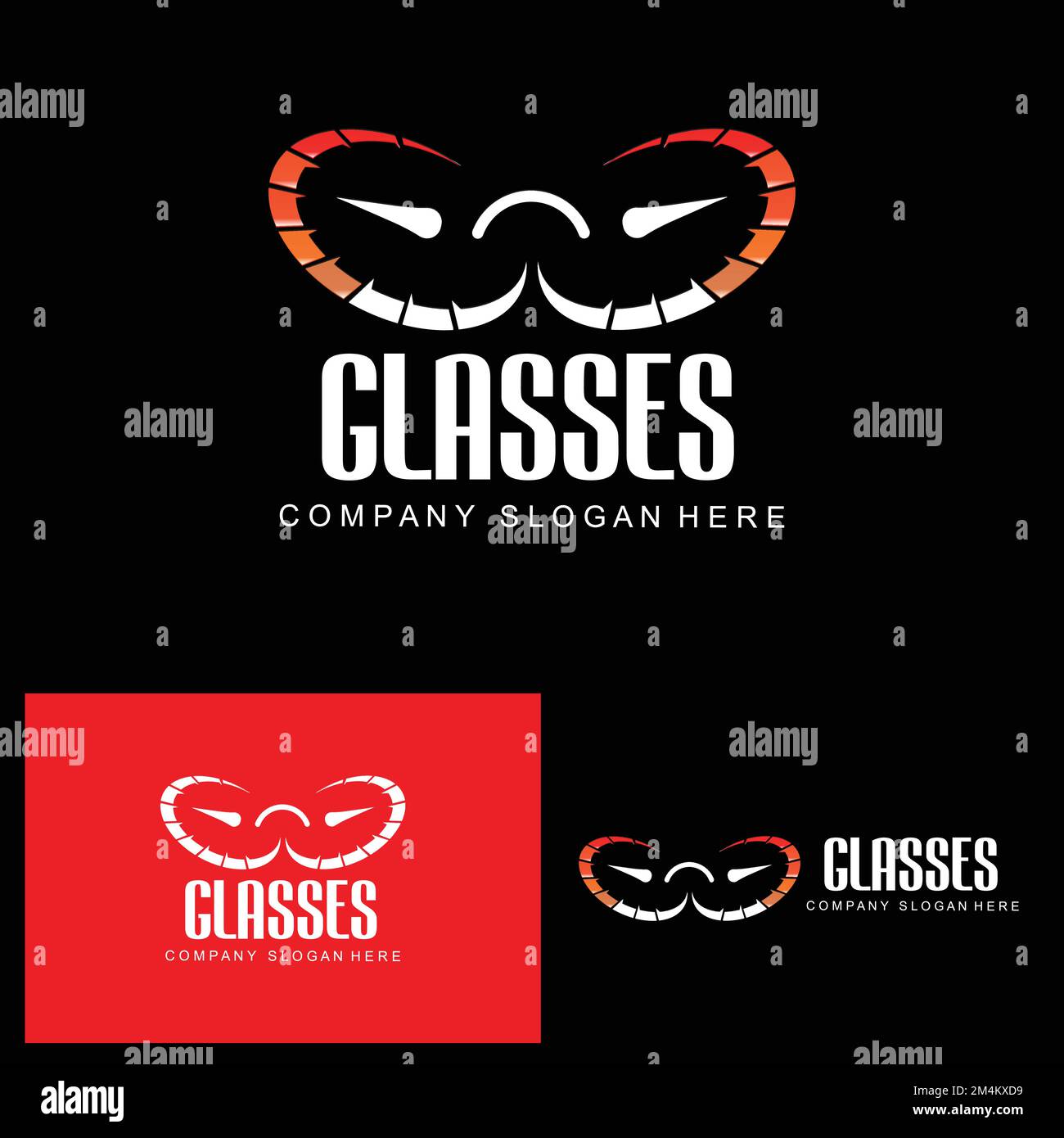 Eyeglass logo hi-res stock photography and images - Alamy
