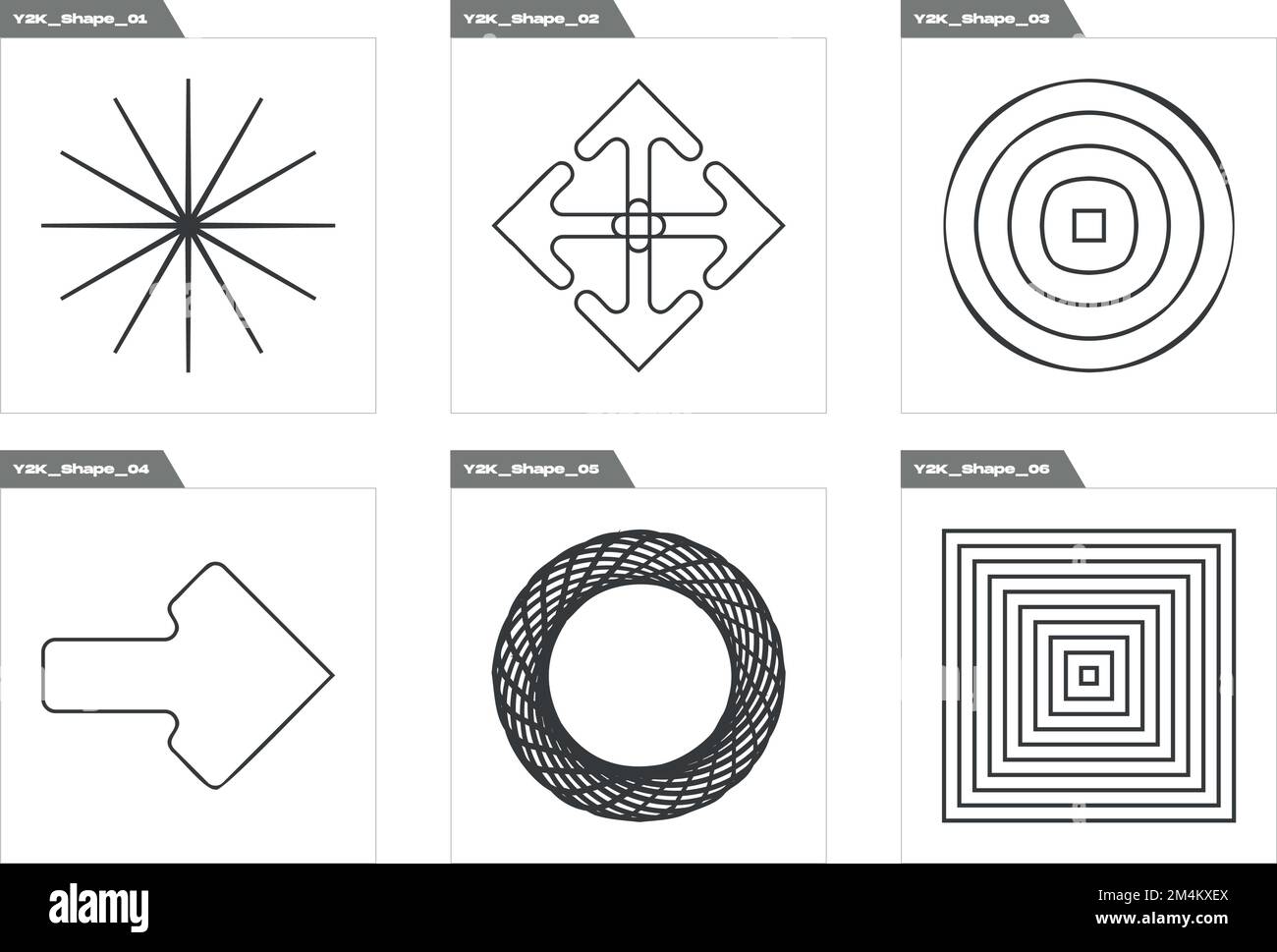 Vector Graphic Assets Set. Large set of retro objects for design ...