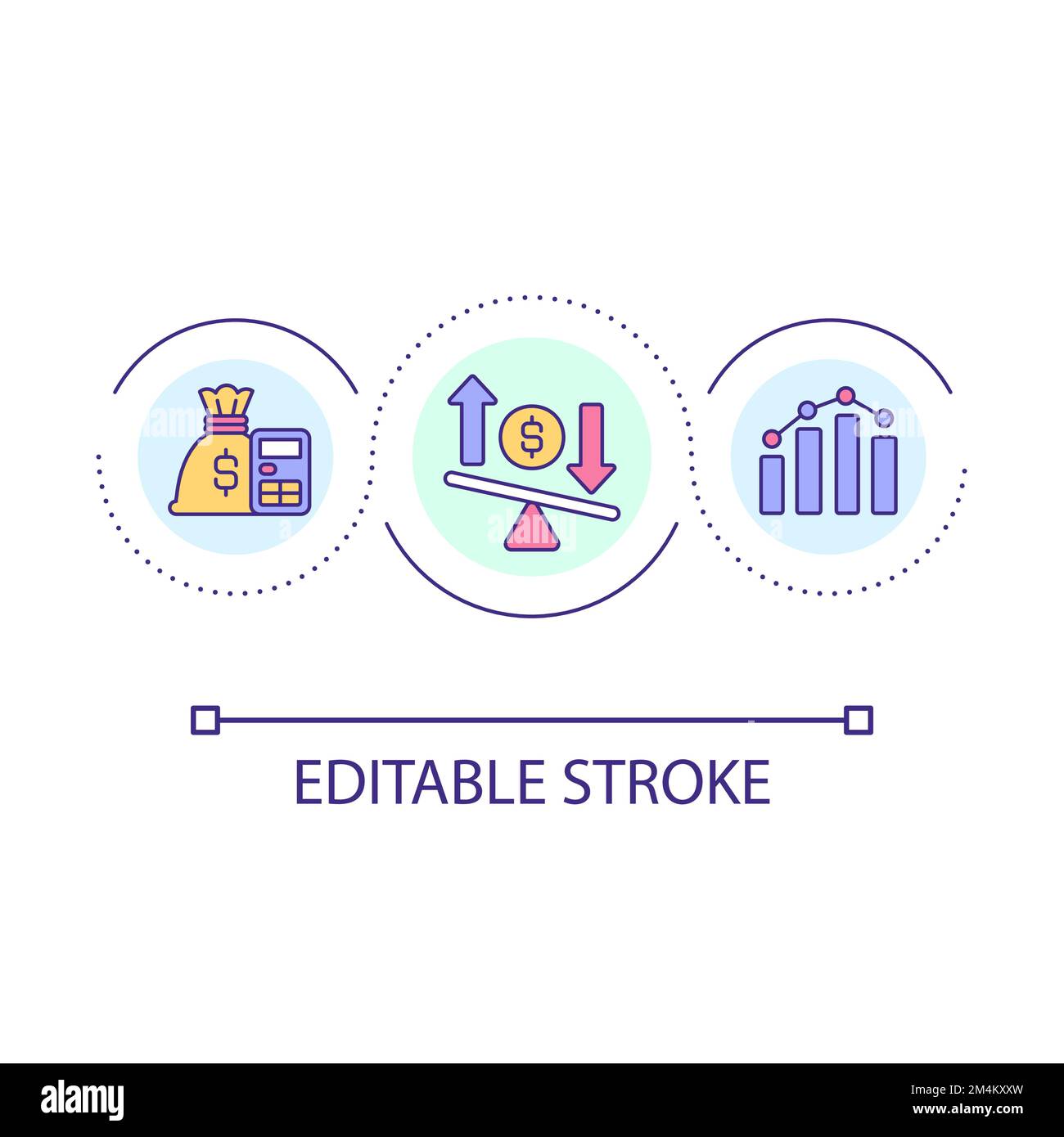 Financial regulation loop concept icon Stock Vector Image & Art - Alamy