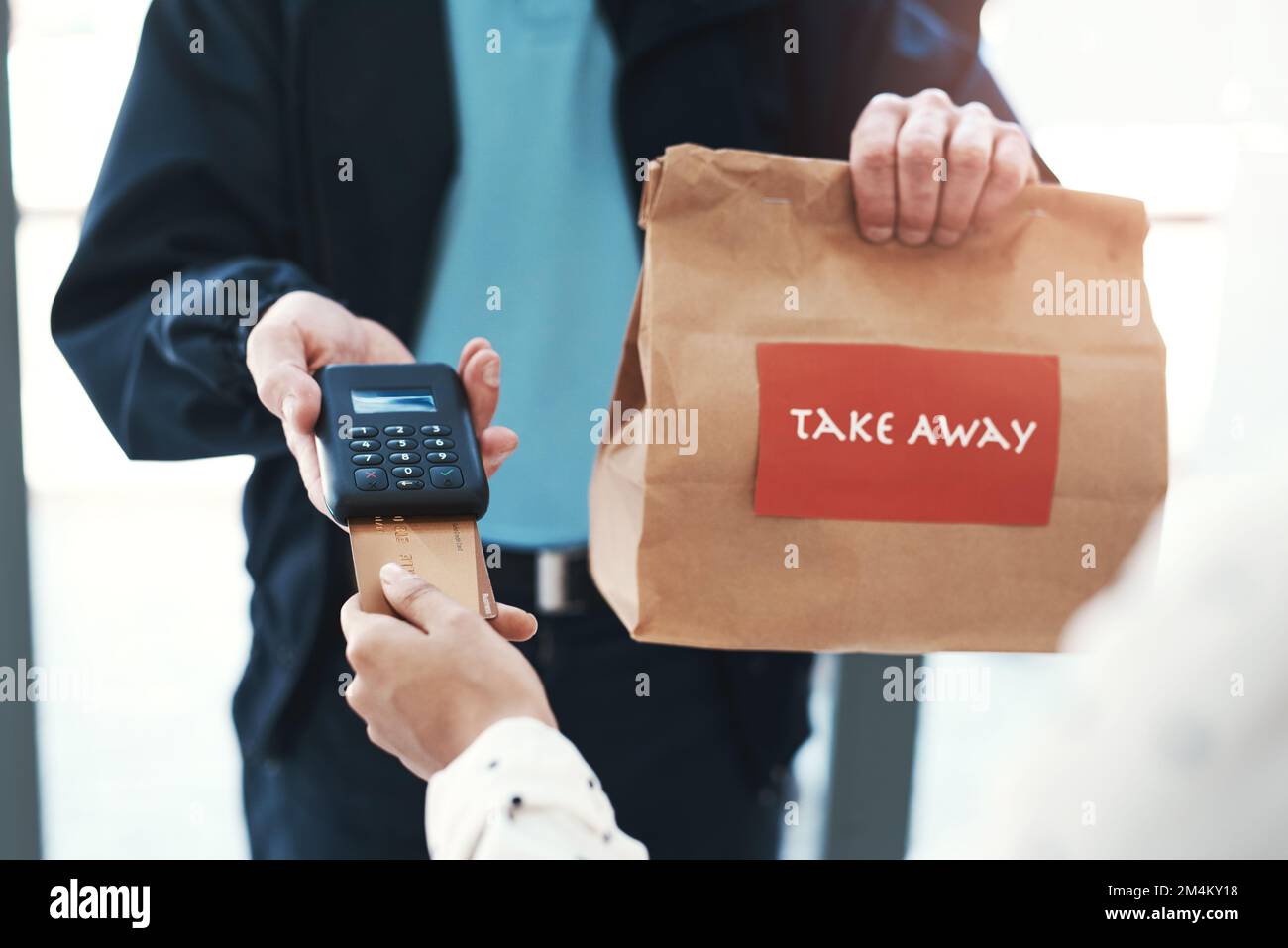 Paying for exceptional service is never a hassle. an unrecognizable ...