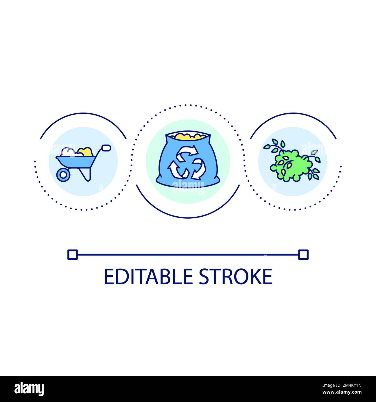 Recycling plants loop concept icon Stock Vector Image & Art - Alamy