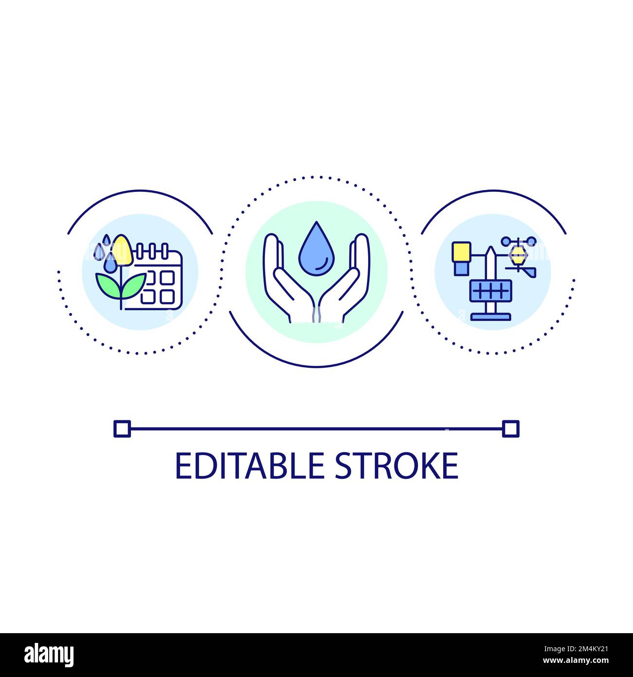 Automatic irrigation system Cut Out Stock Images & Pictures - Alamy