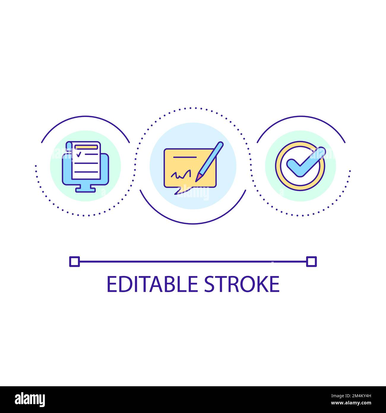 Digital contract management loop concept icon Stock Vector Image & Art ... Digital contract management loop concept icon Stock Vector Image & Art ...
