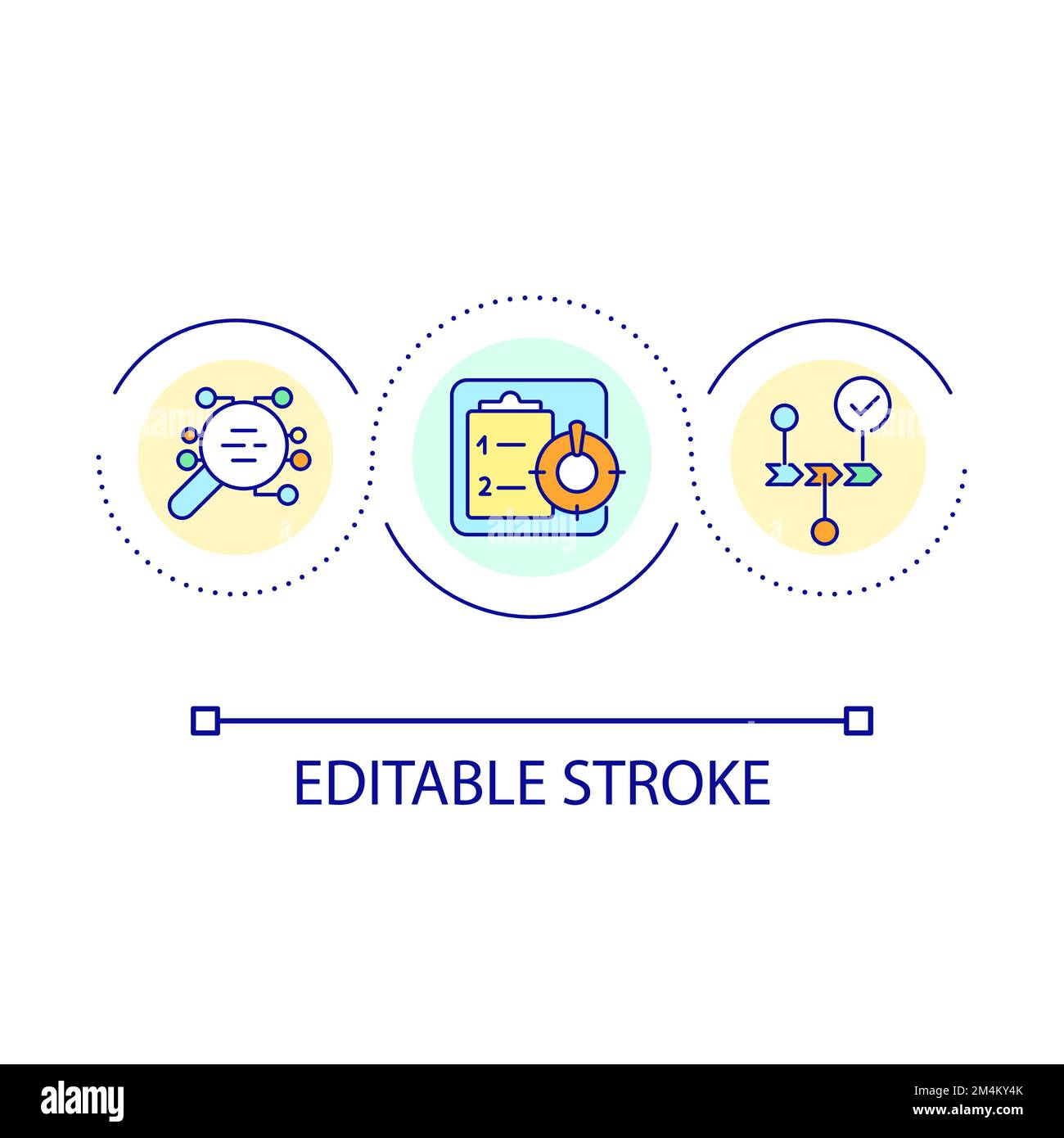 Workflow Management Loop Concept Icon Stock Vector Image And Art Alamy 4972