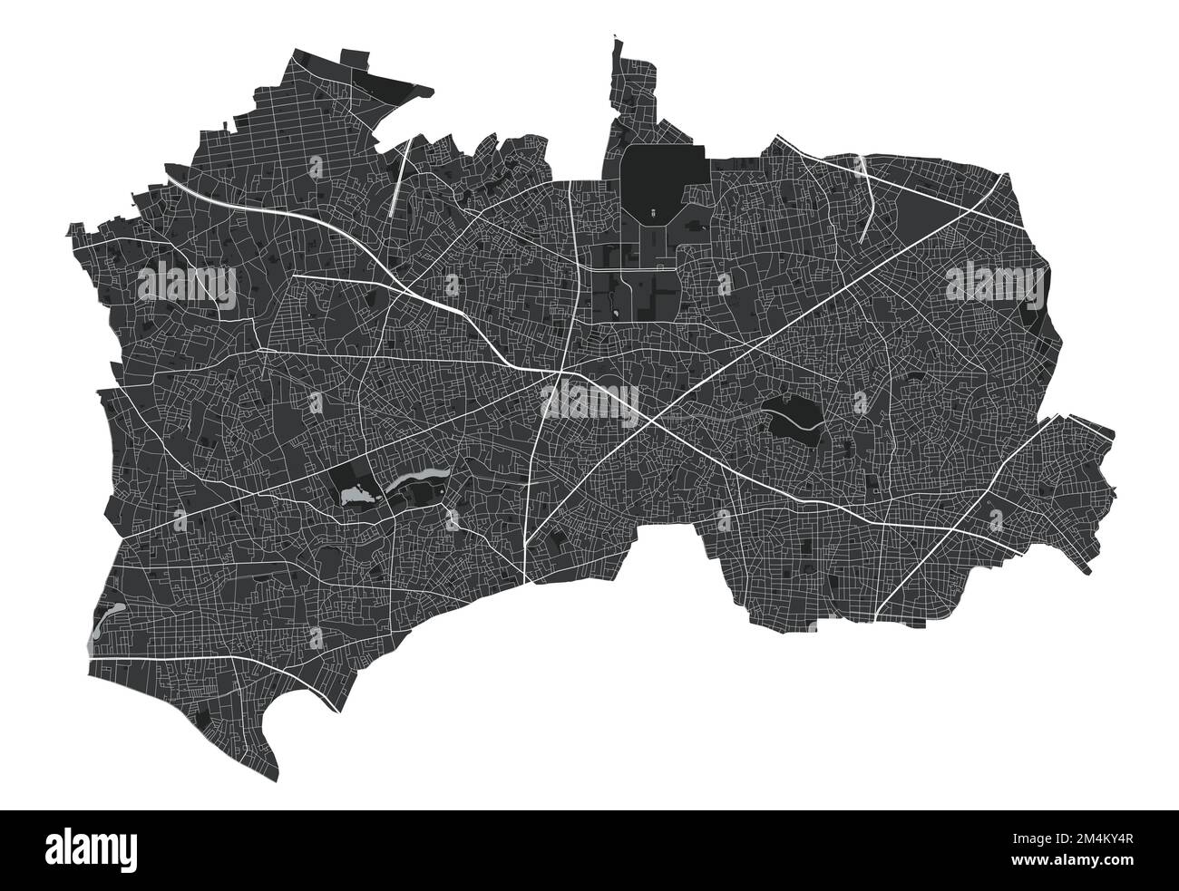 Nerima map. Detailed vector map of Nerima city administrative area ...