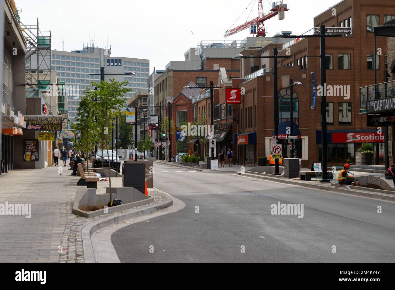 Spring Garden Road Shopping Street In Central Halifax Nova Scotia