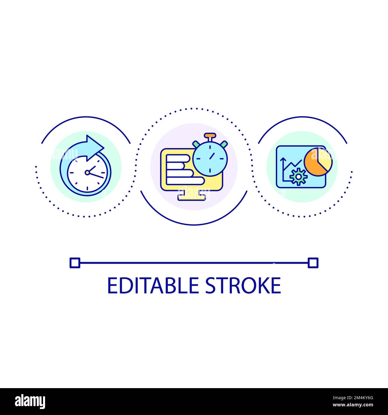 Time management software loop concept icon Stock Vector Image & Art - Alamy