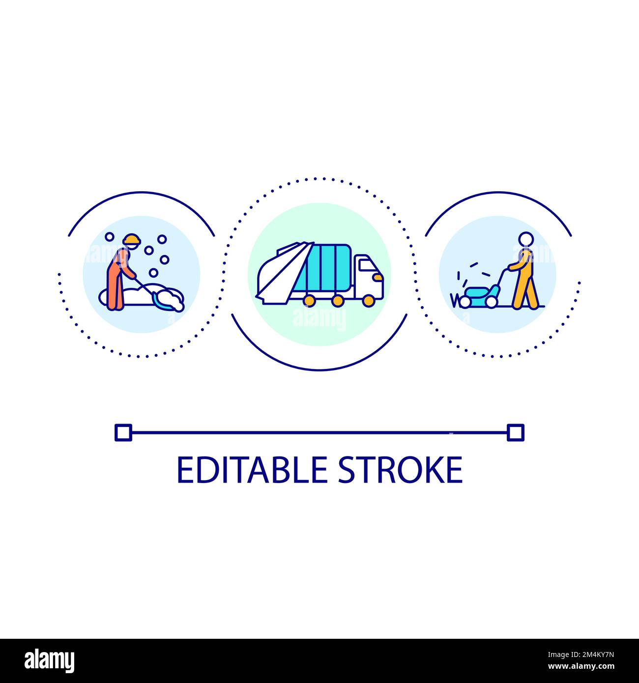 Yard waste management Stock Vector Images - Alamy