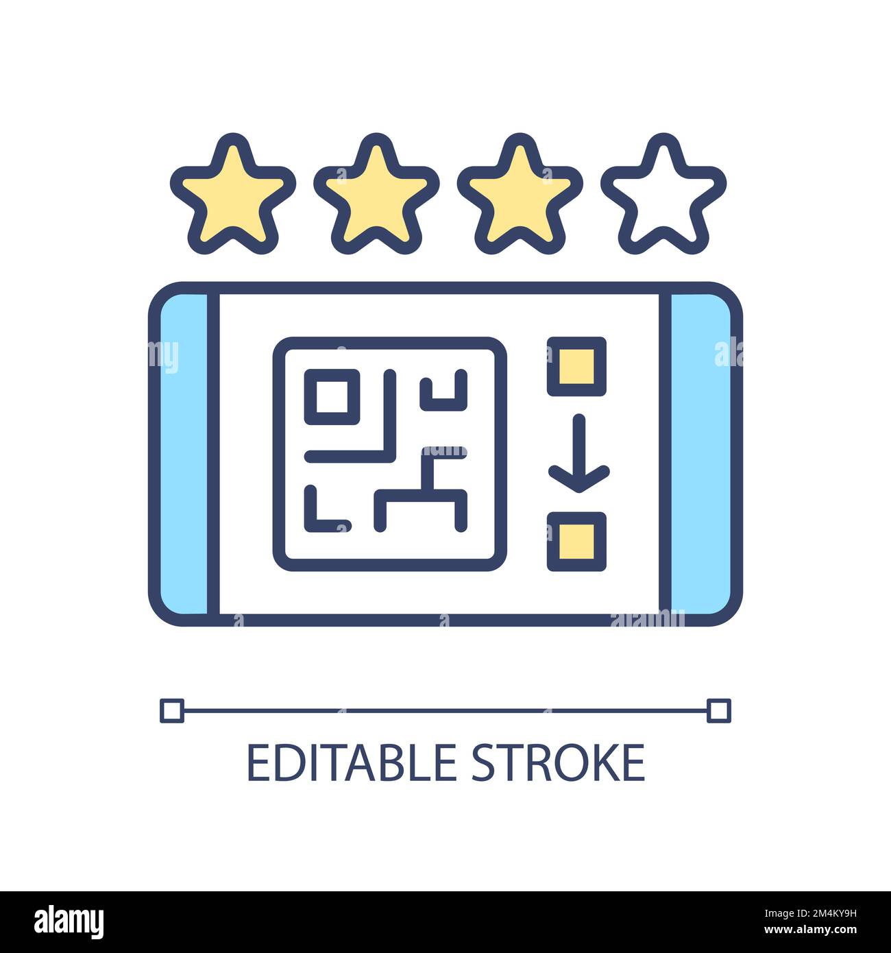 Leaving review online with QR Code RGB color icon Stock Vector Image ... Leaving review online with QR Code RGB color icon Stock Vector Image ...