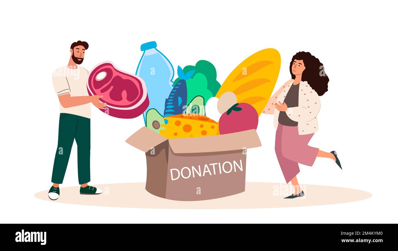 Food donation Cut Out Stock Images & Pictures - Alamy