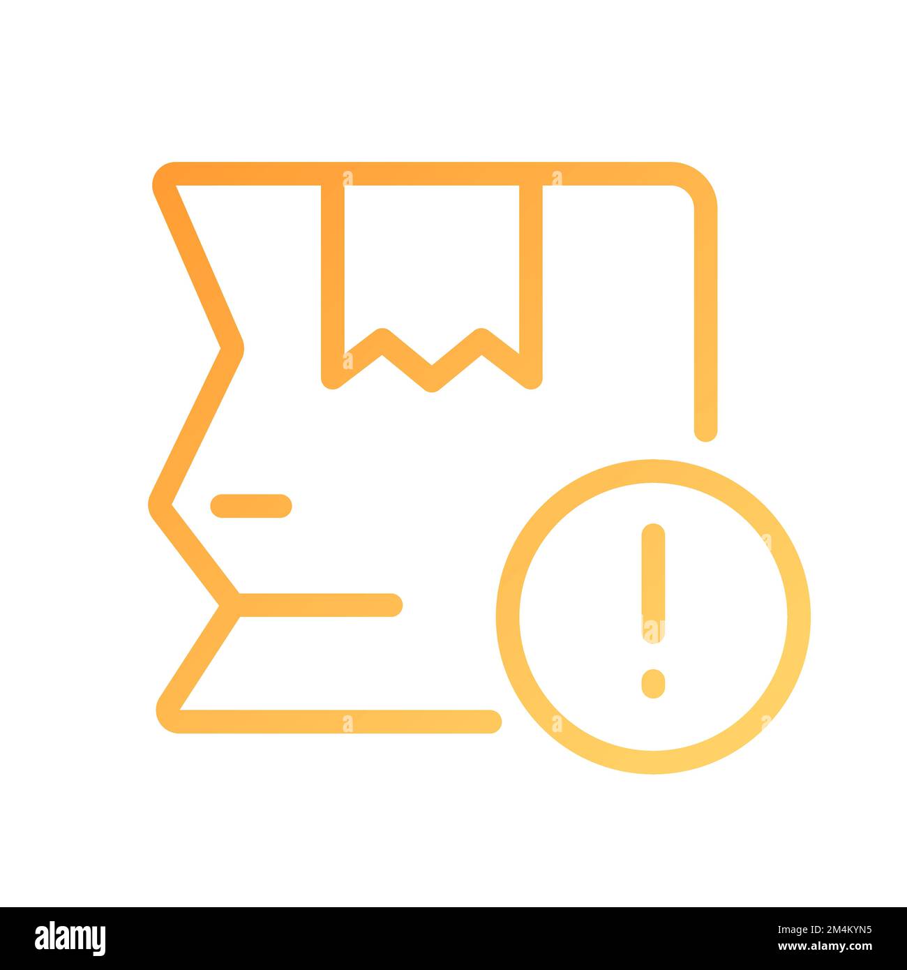 Shipping damage pixel perfect gradient linear vector icon Stock Vector ...