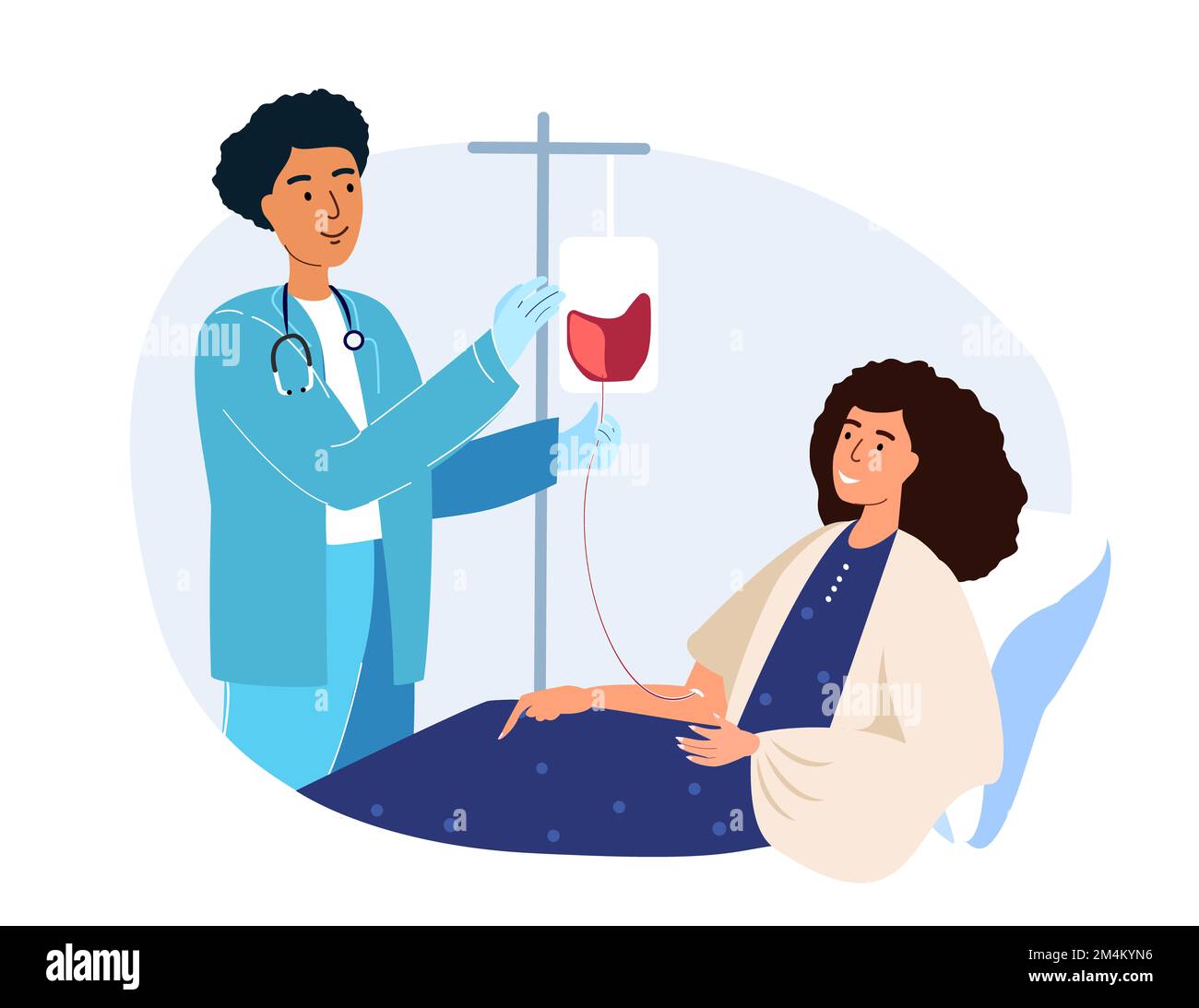 Cartoon character blood drop injection hi-res stock photography and ...