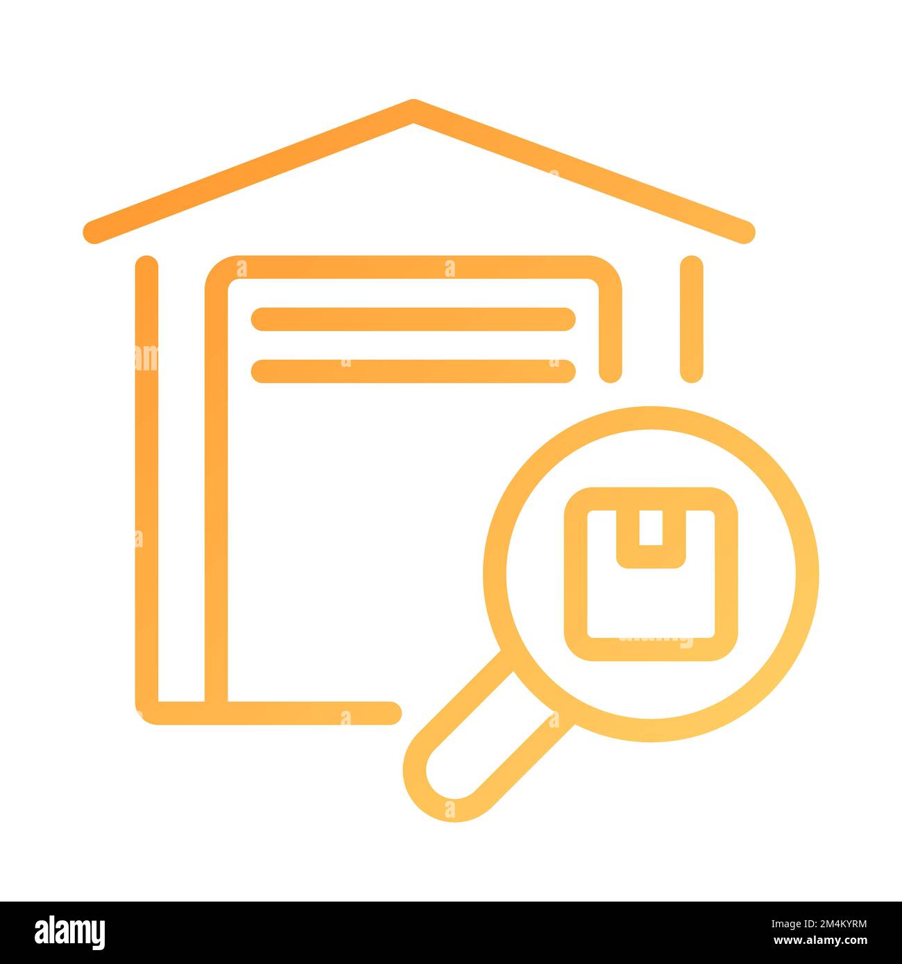 Inventory management pixel perfect gradient linear vector icon Stock ...