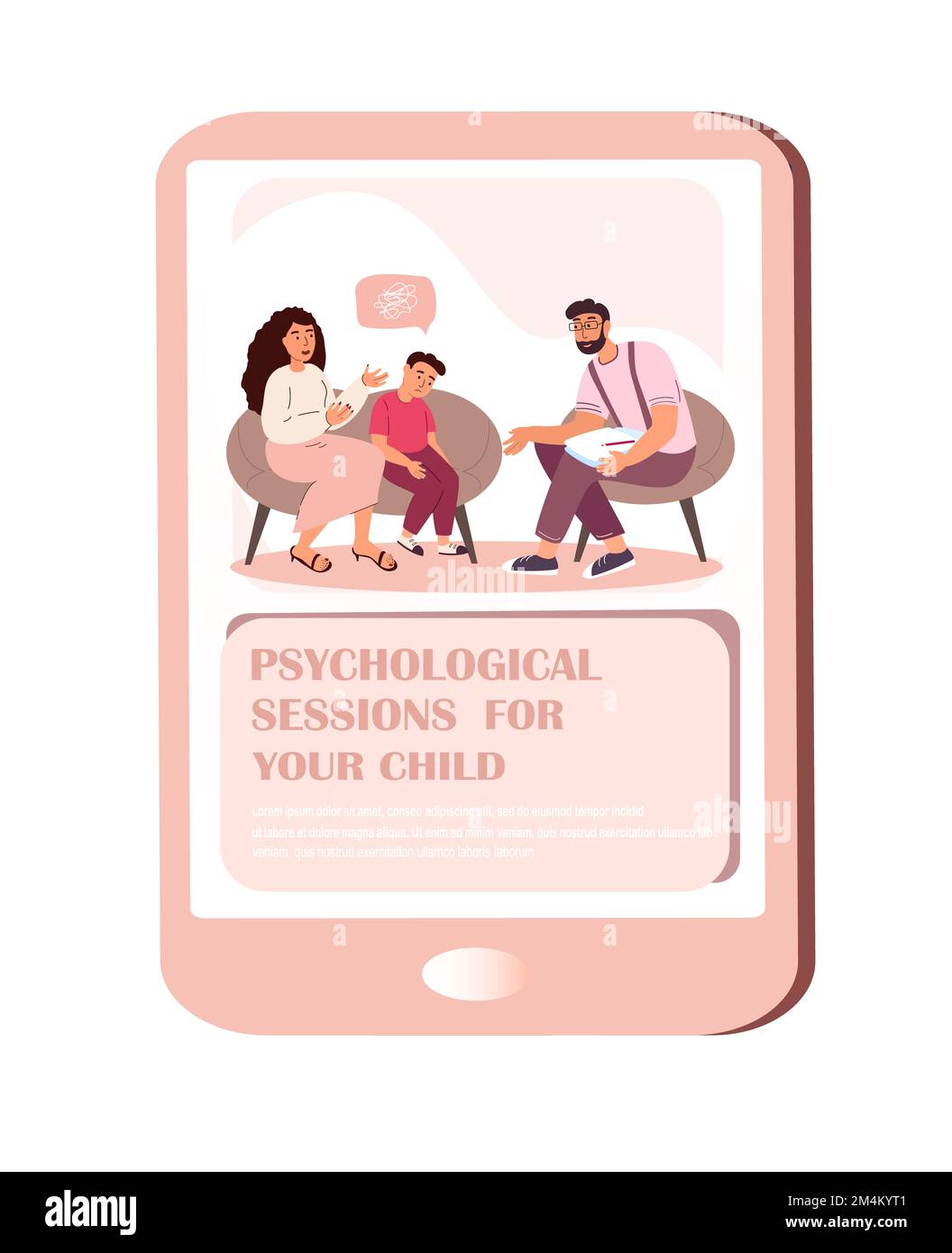 Online Help for your Children Mobile App Page Onboard Screen Template ...