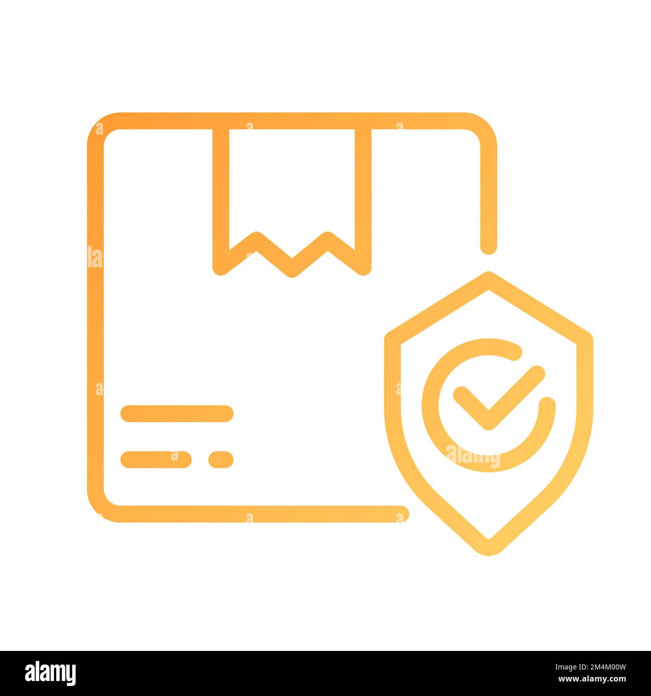 Parcel safety pixel perfect gradient linear vector icon Stock Vector ...