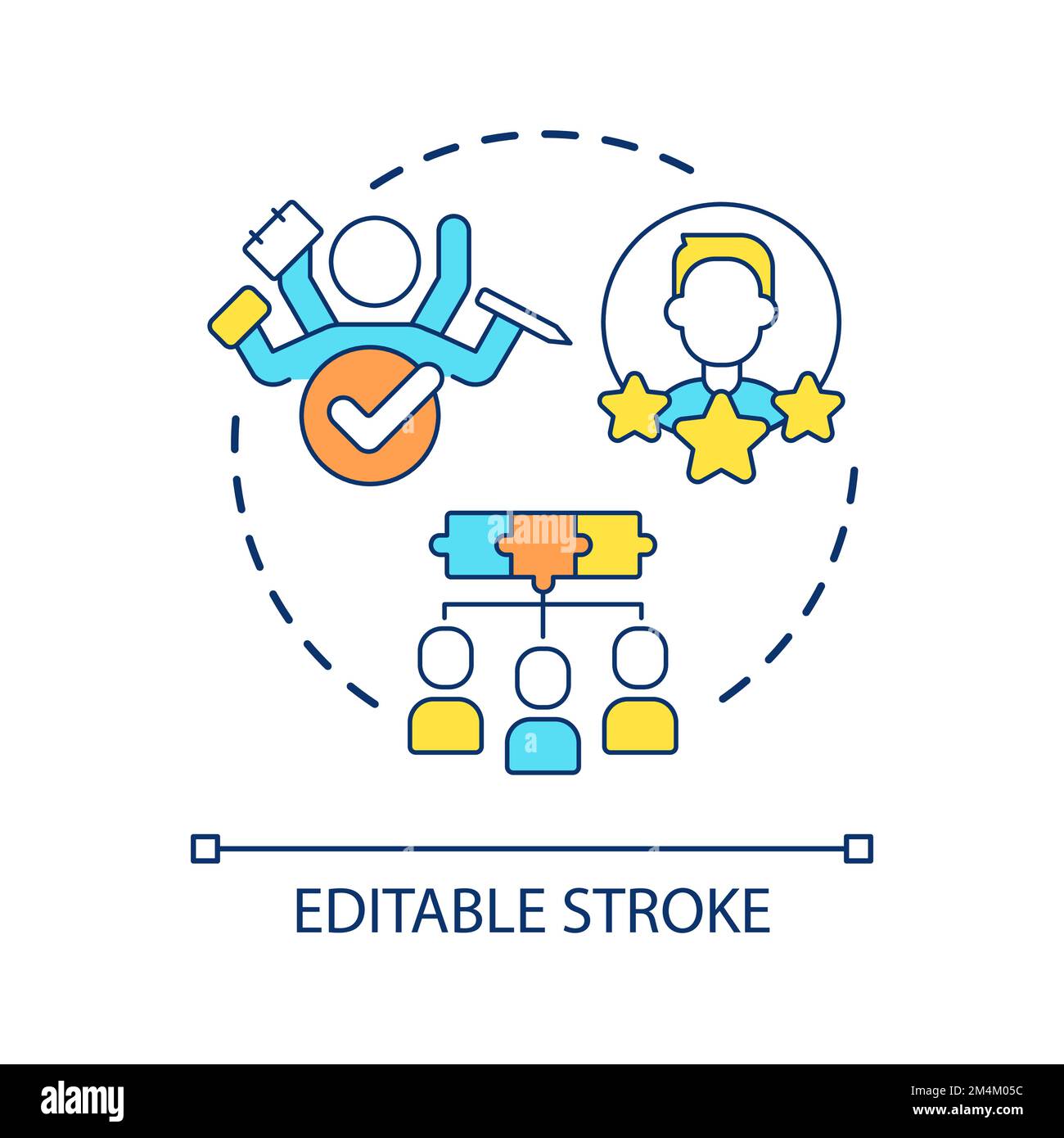 Skilled manager Stock Vector Images - Alamy