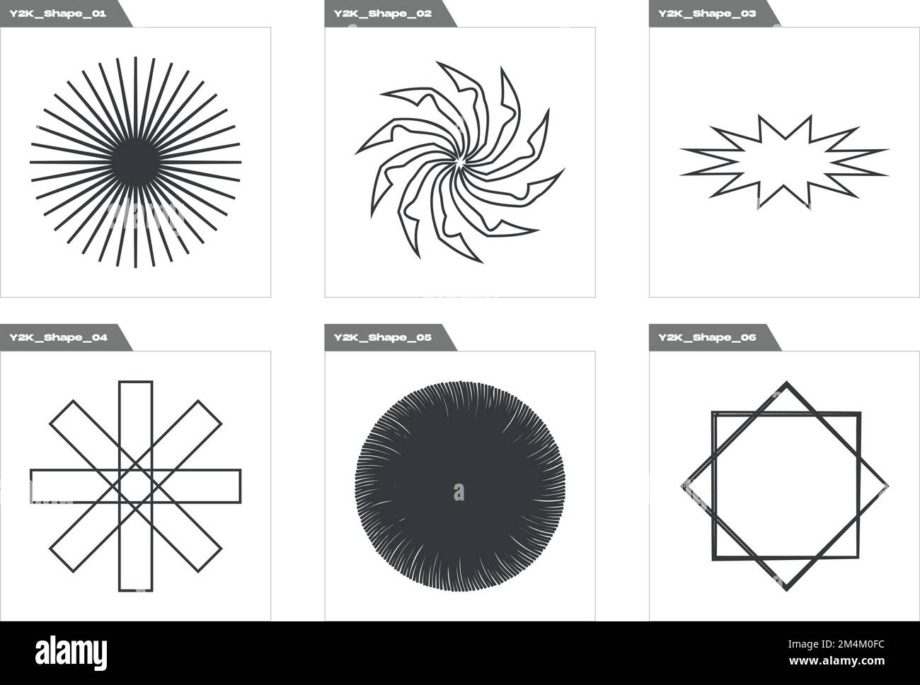 Vector Graphic Assets Set. Big collection of abstract graphic geometric ...