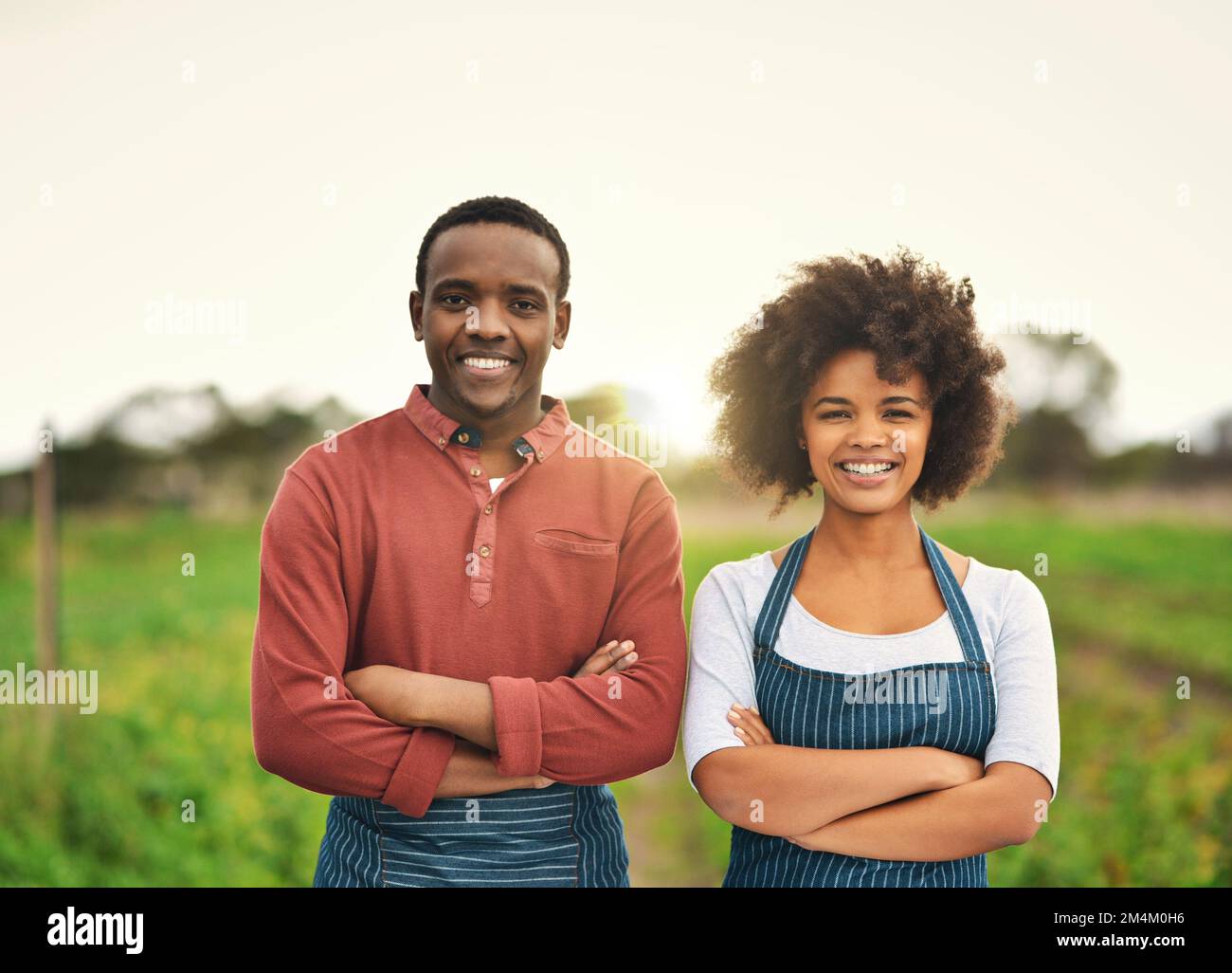 When you know, you know. Cropped portrait of a young farm couple ...
