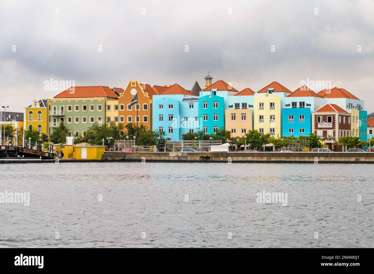 WILLEMSTAD, CURACAO - NOVEMBER 20, 2008: Willemstad with the colorful ...