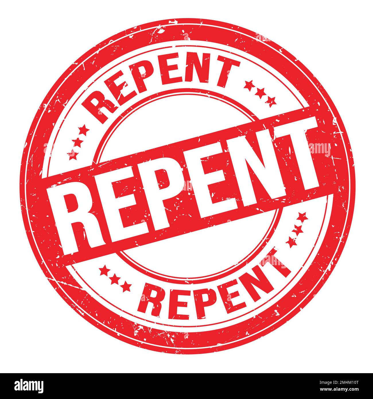 Repent stamp hi-res stock photography and images - Alamy