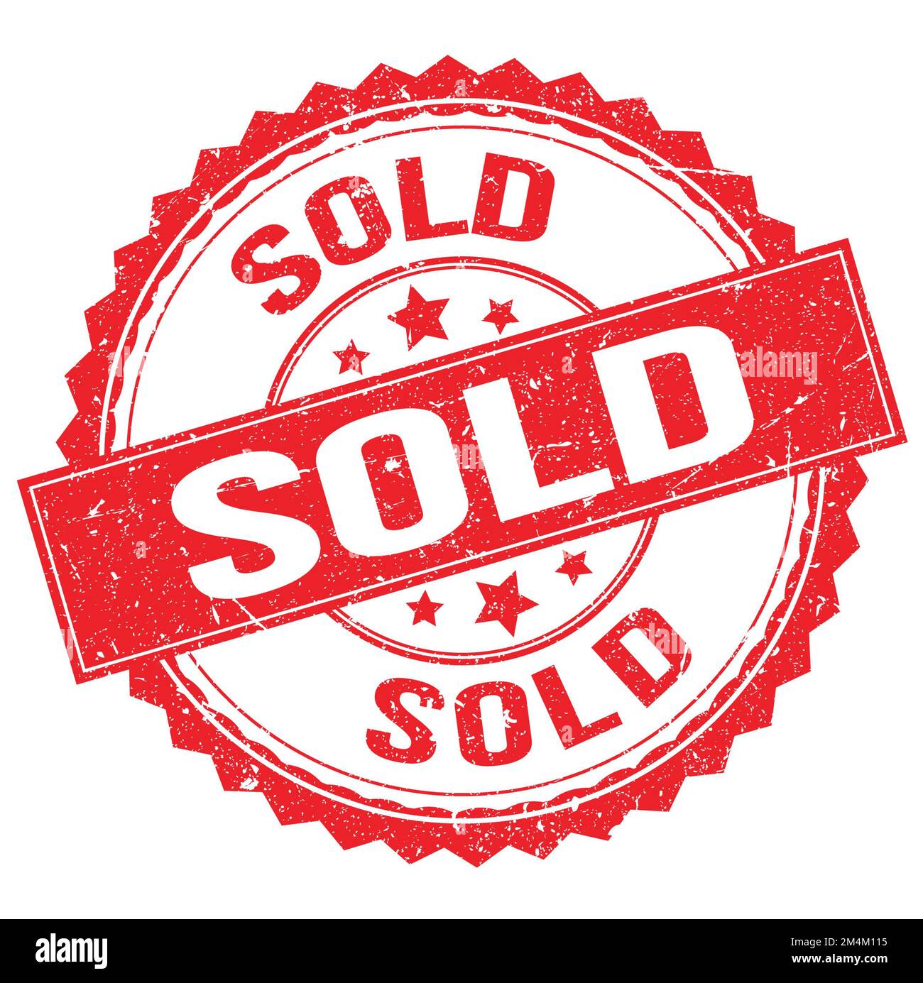 SOLD text written on red round stamp sign Stock Photo - Alamy