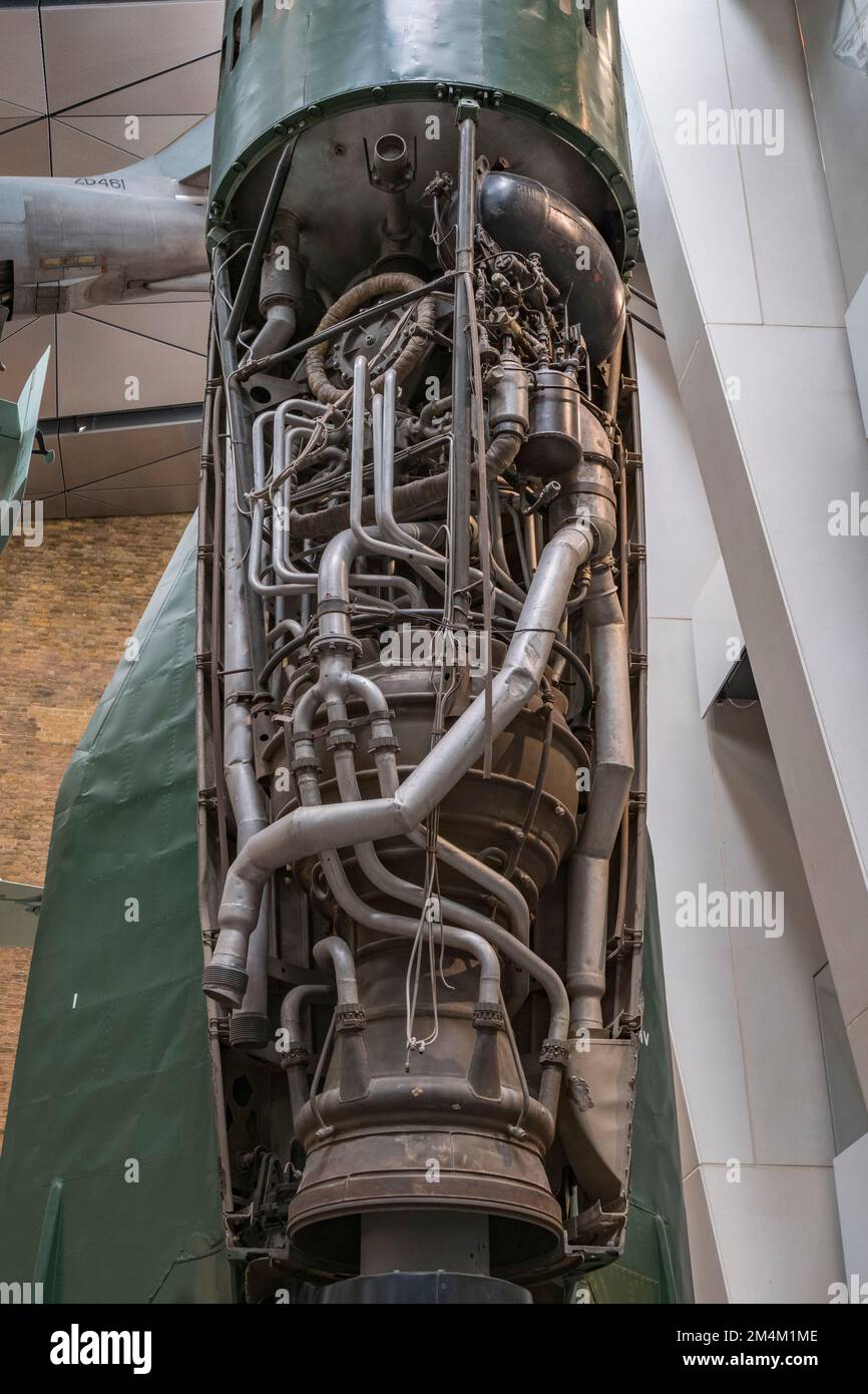Cut away of the engine section of a German V2 World War II rocket ...
