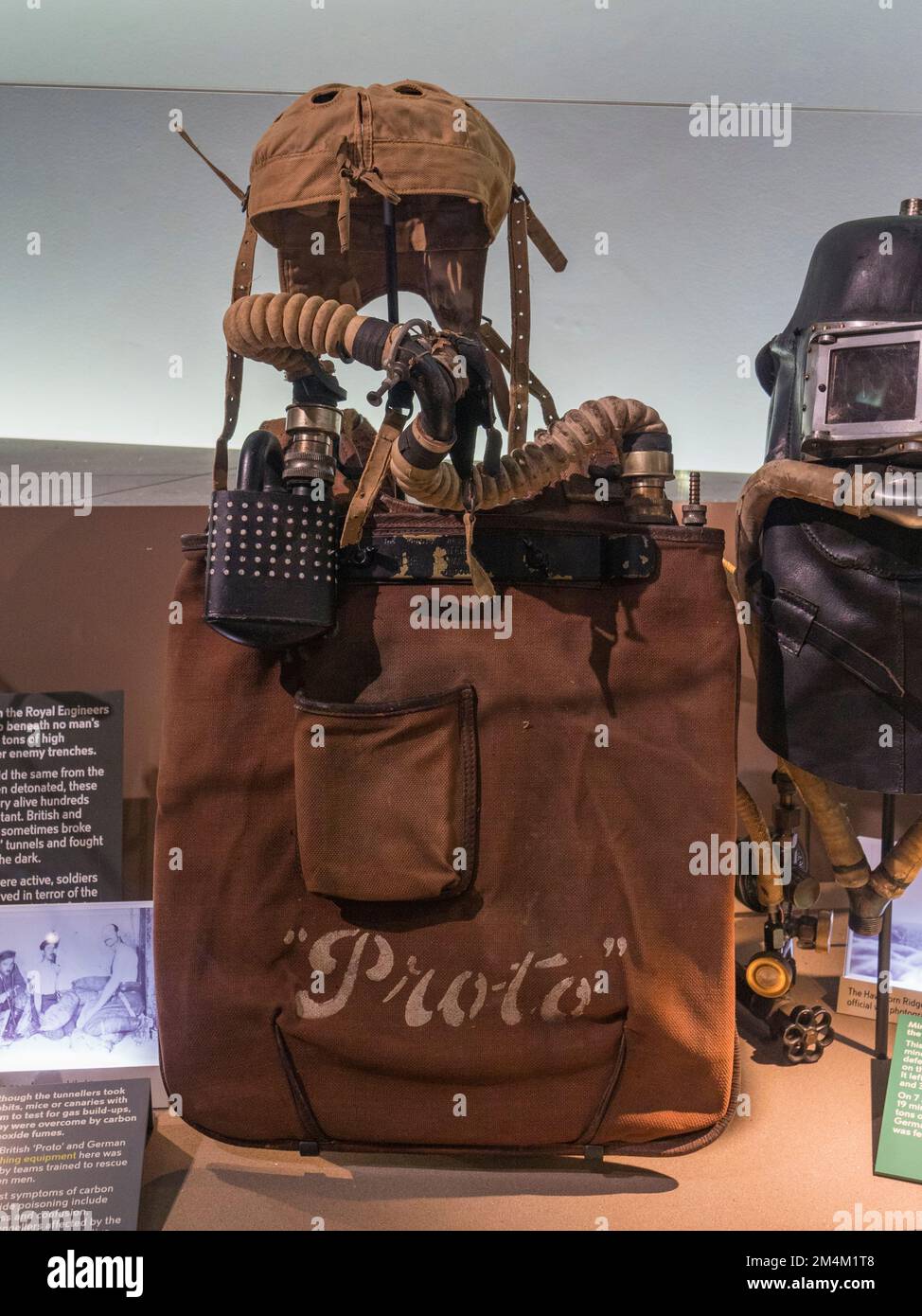 The British 'Proto' breathing equipment used by tunnellers in rescue ...