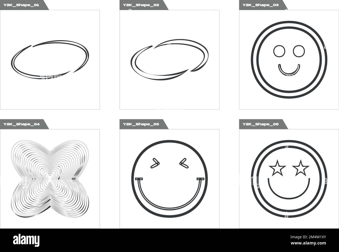 Retro Boomerang Shapes
