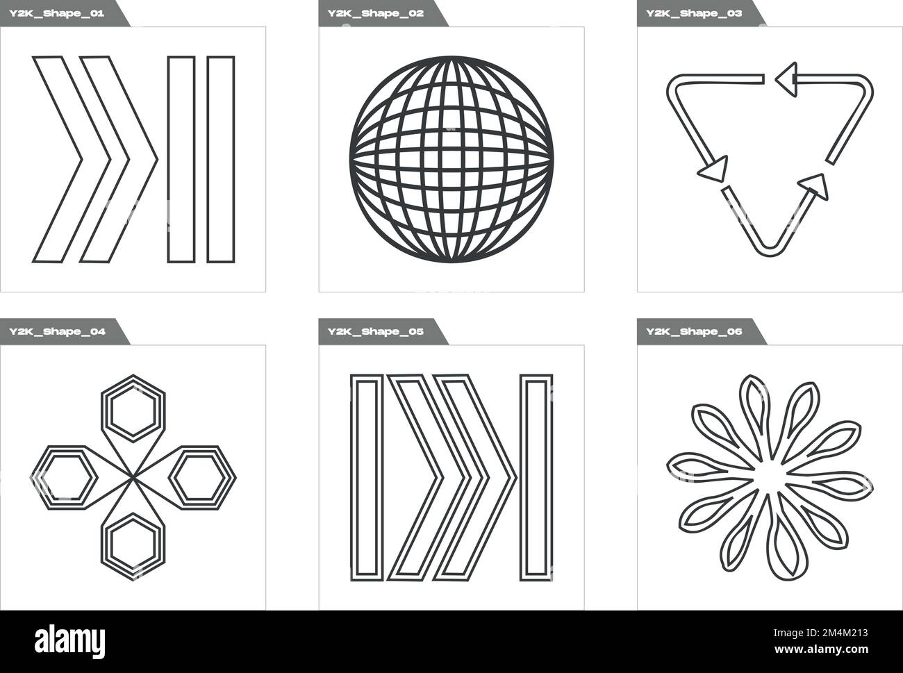 Y2k background vector vectors Cut Out Stock Images & Pictures - Alamy