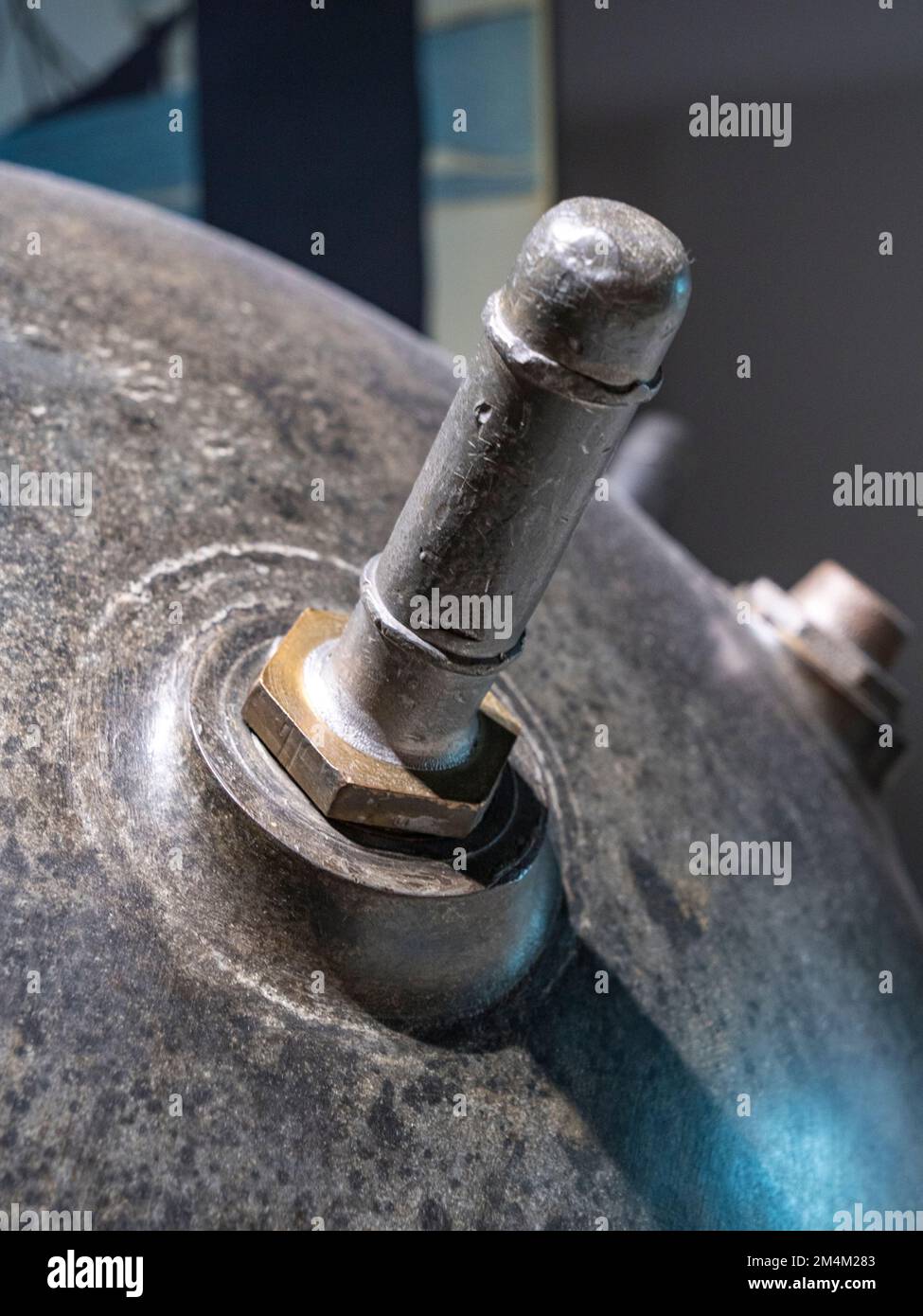 A German sea mine laid by a U-Boat in the Thames Estury in 1917 and ...
