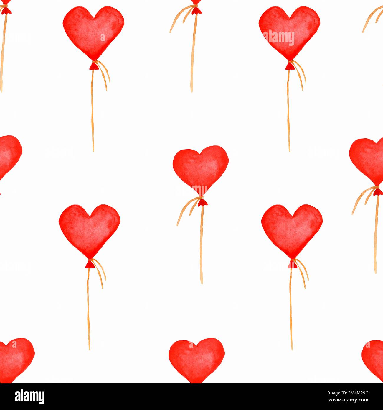 Watercolor Valentine patterns, Seamless Hearts Paper, Scrapbook Paper ...