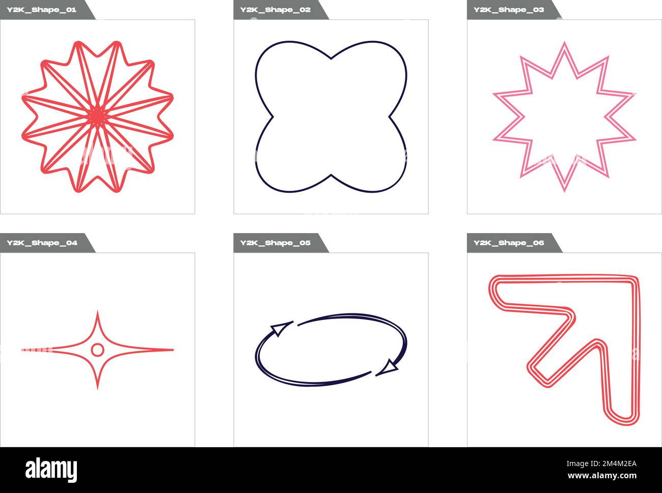 Vector Graphic Assets Set. Big collection of abstract graphic geometric ...