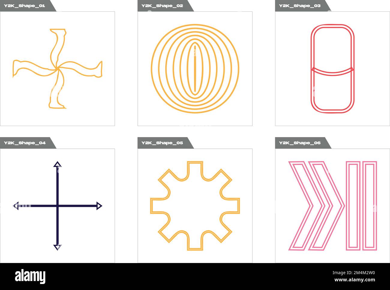 Retro futuristic elements for design. Large set of retro objects for ...