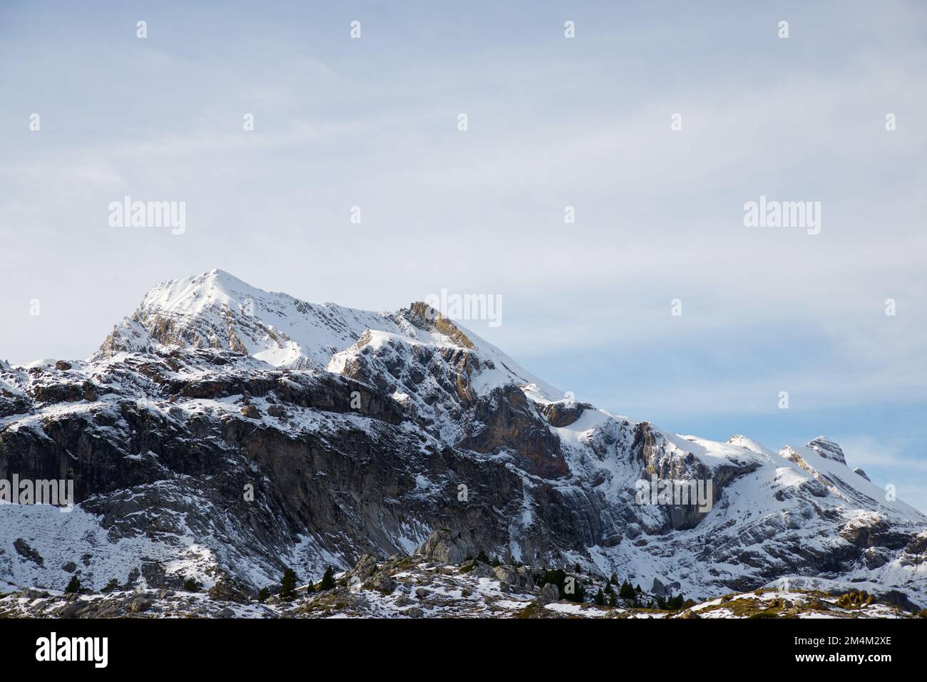 Peaks in the Pyrenees, Canfranc Valley, Huesca Province, Aragon in ...