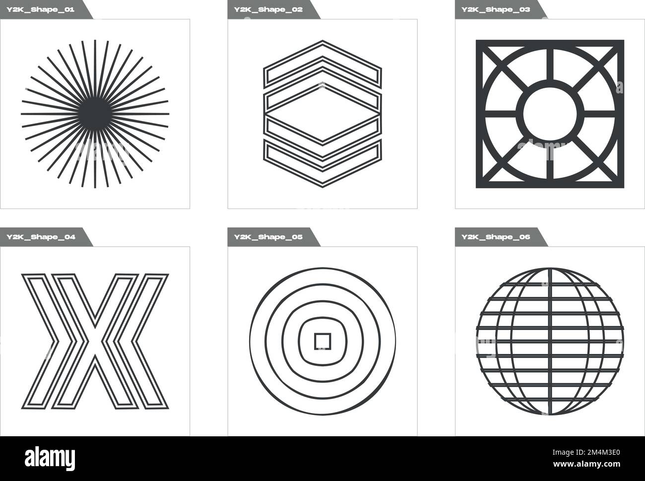 Retro futuristic elements for design. Retro futuristic graphic ...