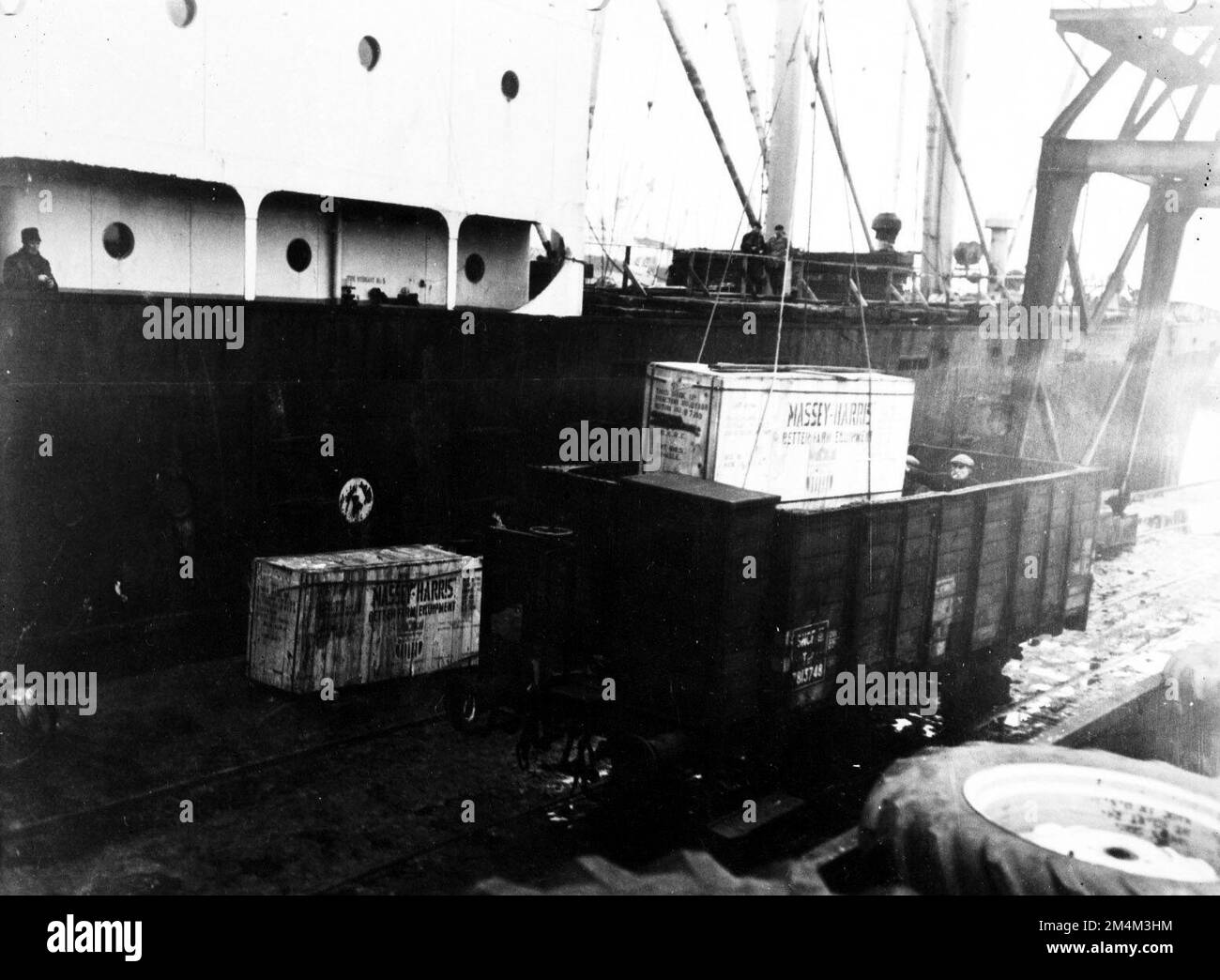 Tractors from US - Marshall Plan Financed Tractors Arrive in France ...