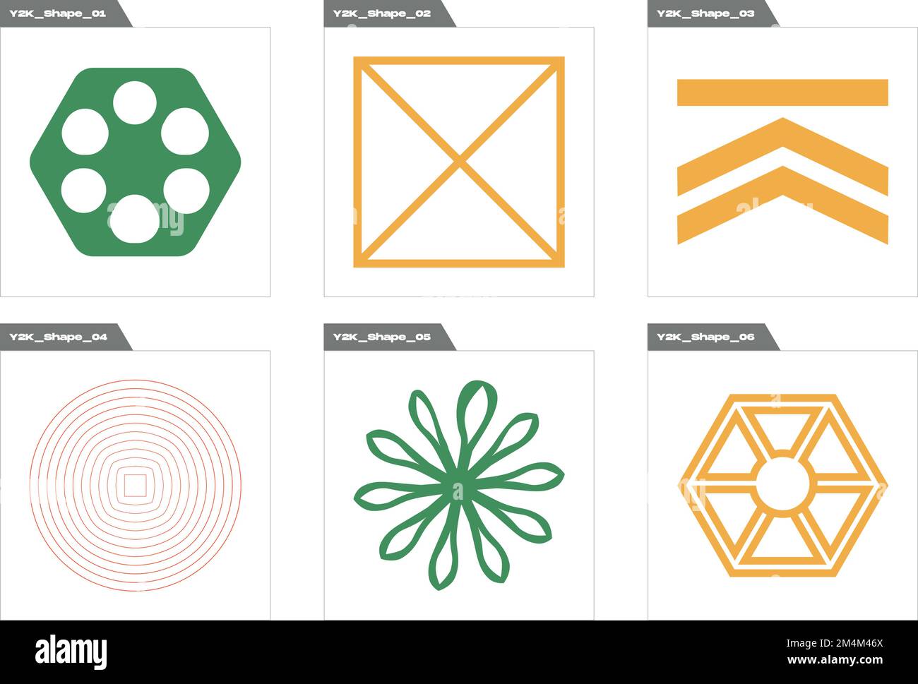 Abstract retro shapes figures Cut Out Stock Images & Pictures - Alamy