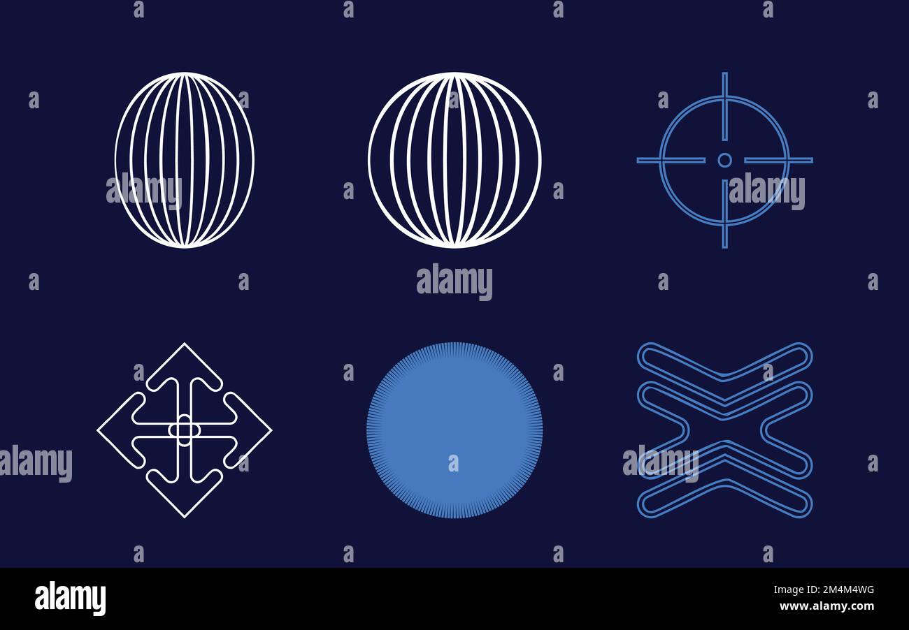 Brutalism shapes. Extraordinary Graphic Assets. Cyberpunk elements ...