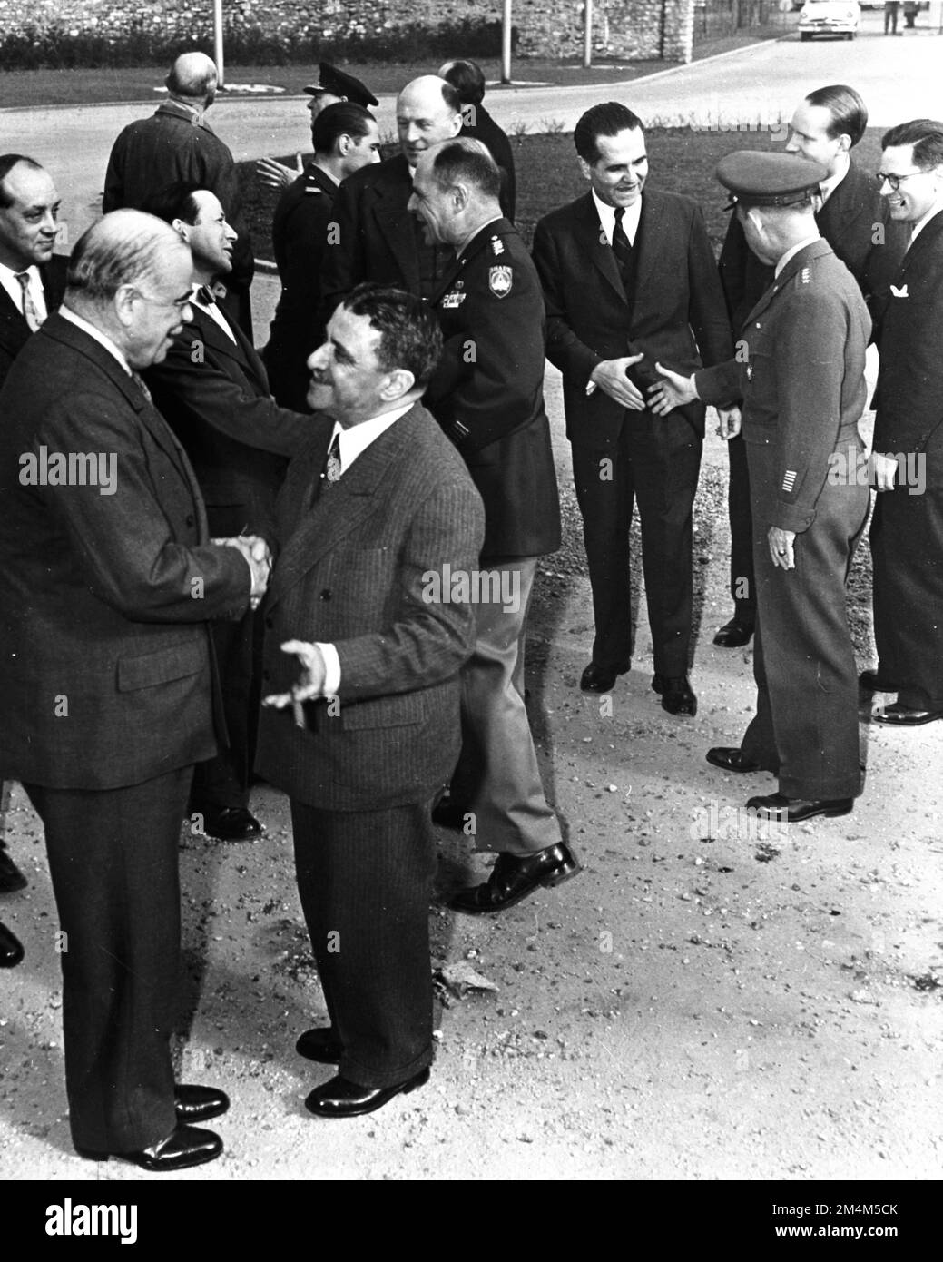 NATO Permanent Representatives at SHAPE. Photographs of Marshall Plan ...