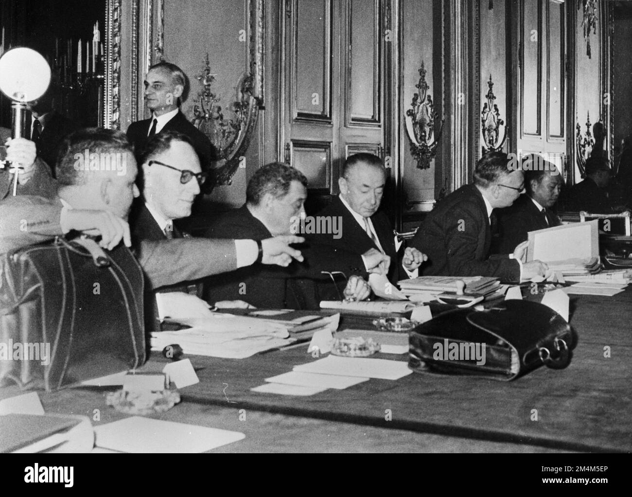 The High Council of the French Union Meets at the Elysee Palace ...