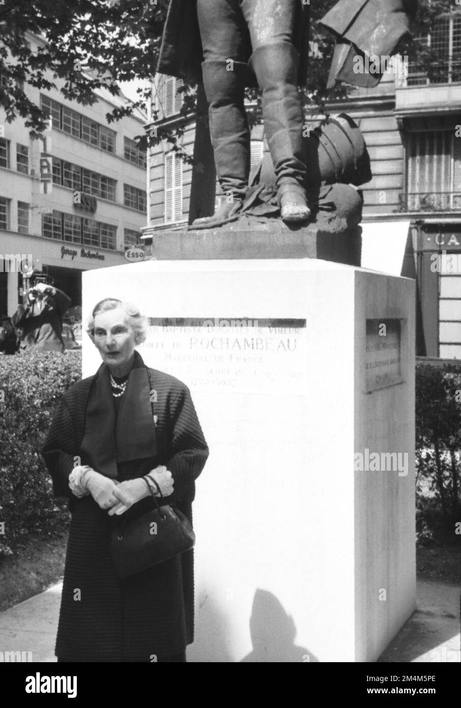 Independence Day in Paris, 1955: AT the Rochambeau Statue, Place d'Iena ...