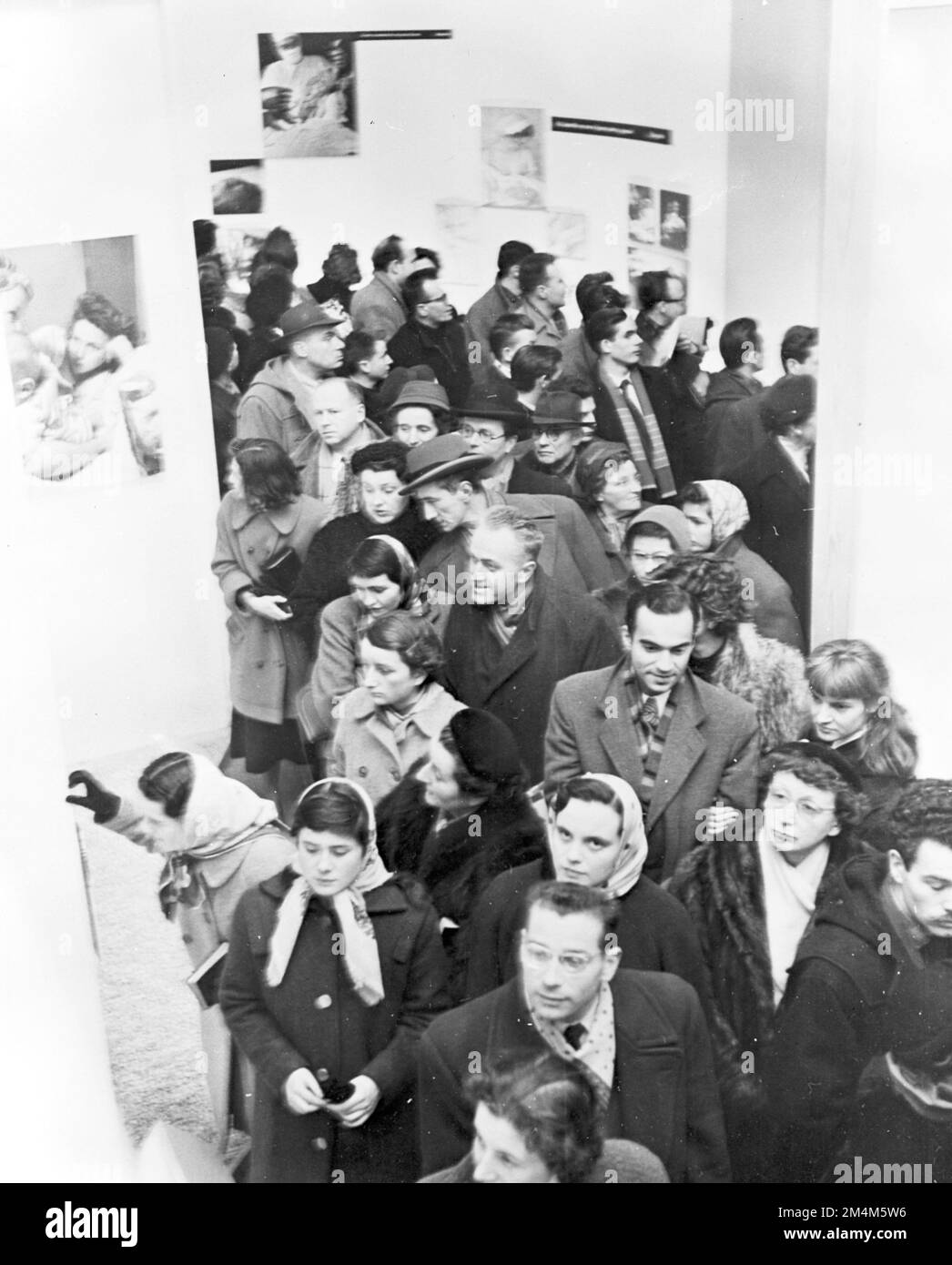 "Family of Man" Exhibit, Opening Day. Photographs of Marshall Plan ...