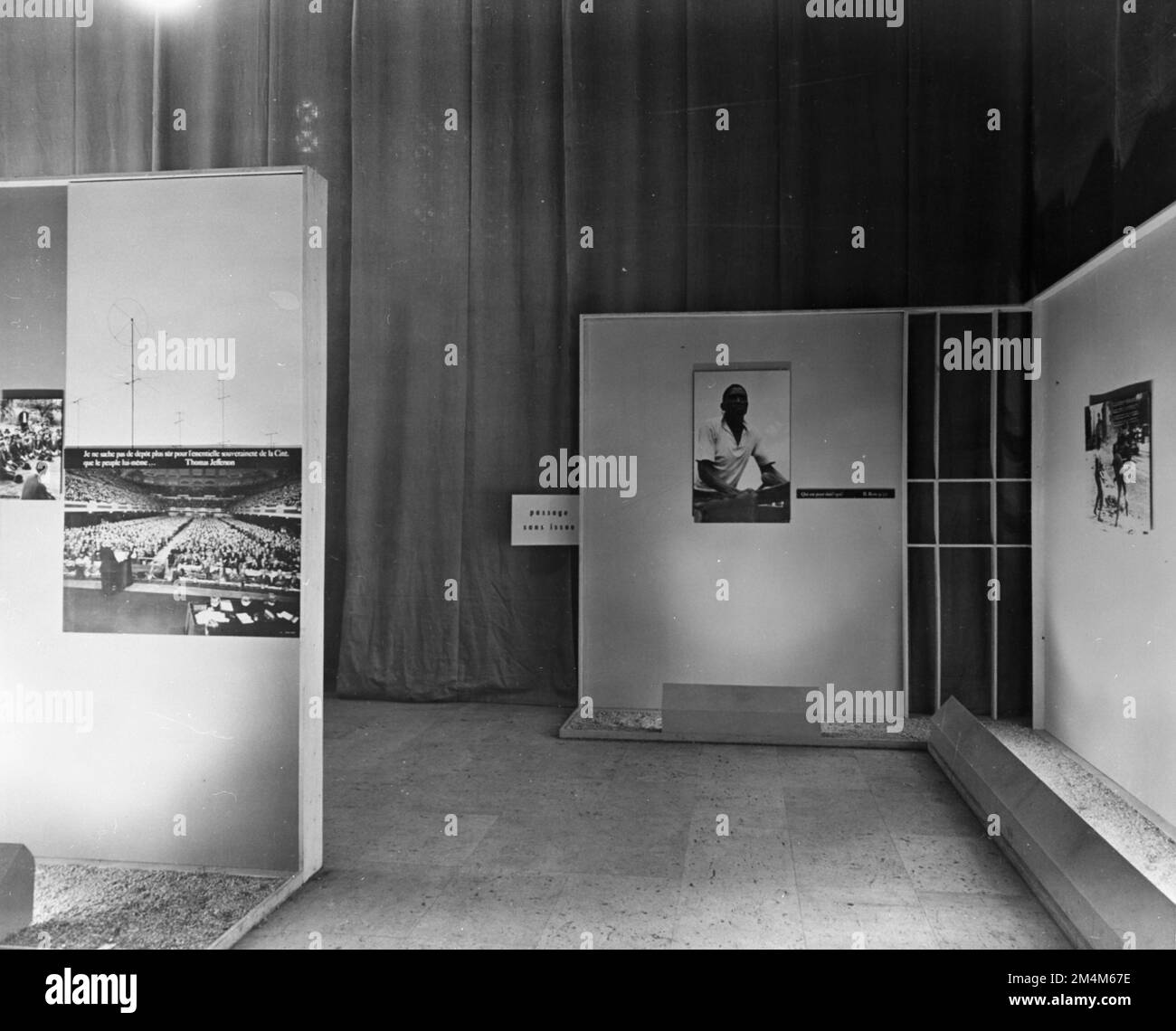 "Family of Man" Exhibit, Lay-out. Photographs of Marshall Plan Programs ...