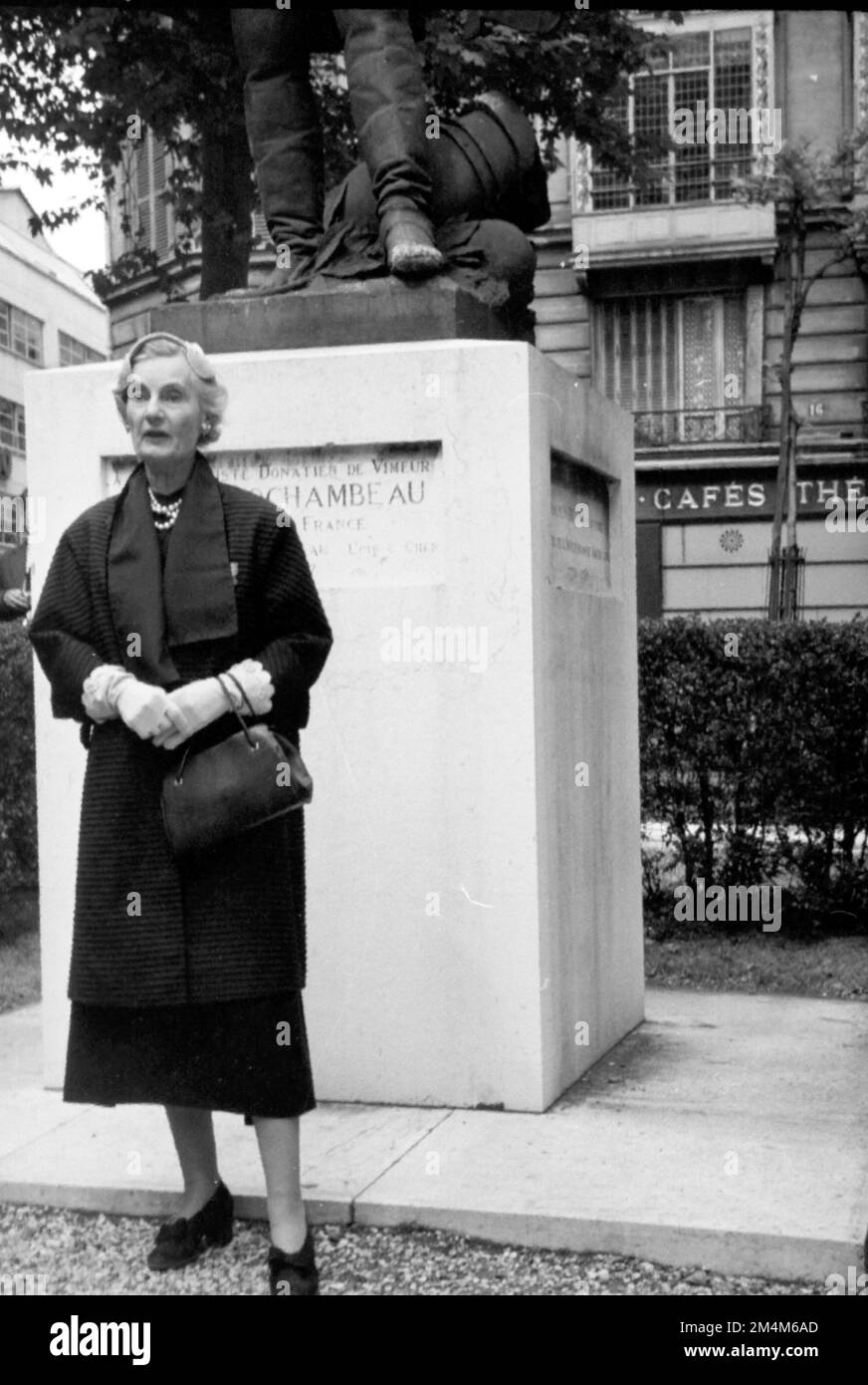 Independence Day in Paris, 1955: AT the Rochambeau Statue, Place d'Iena ...
