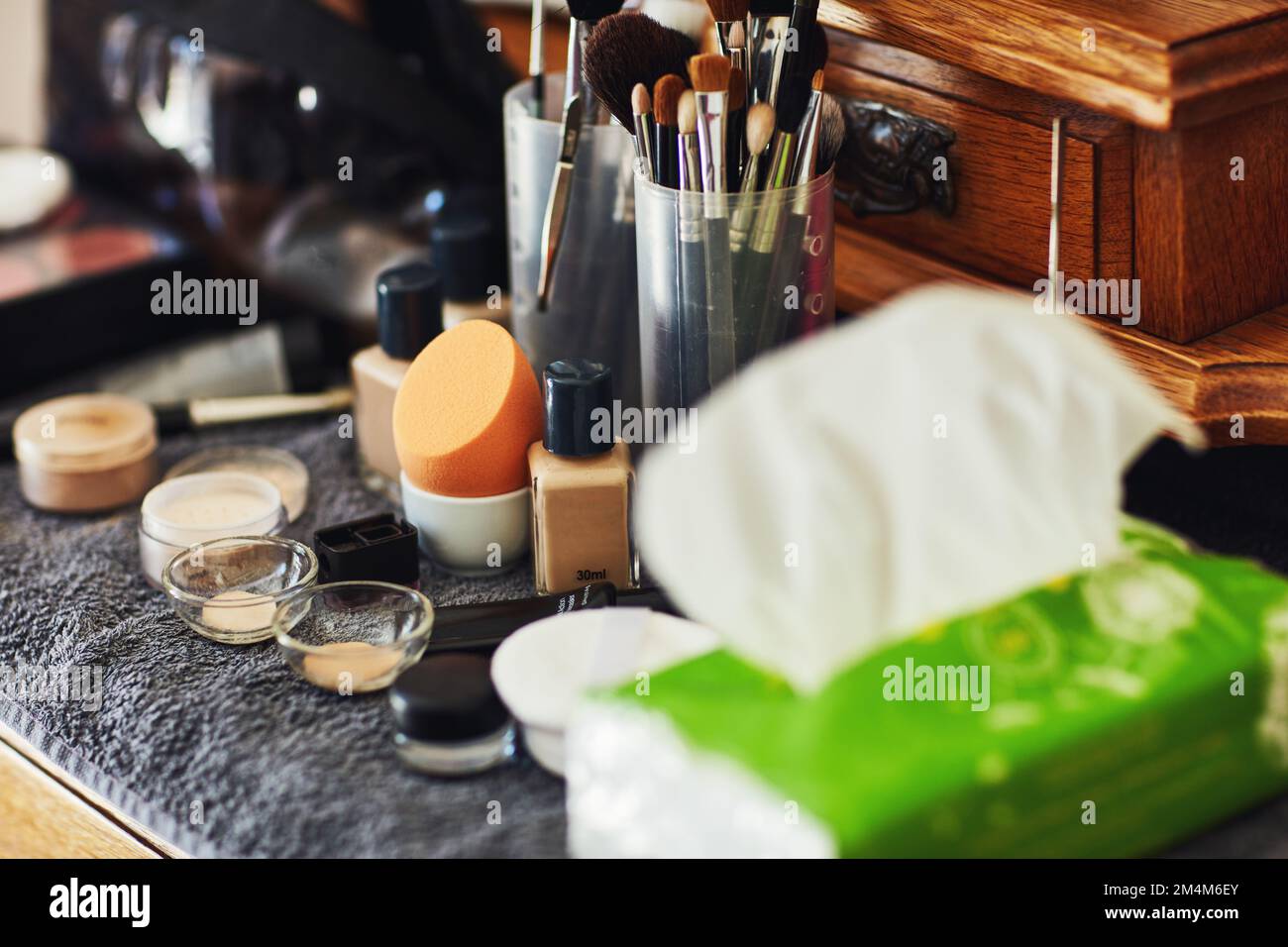 Take your pick. a numerous amount of different types of makeup laid out ...