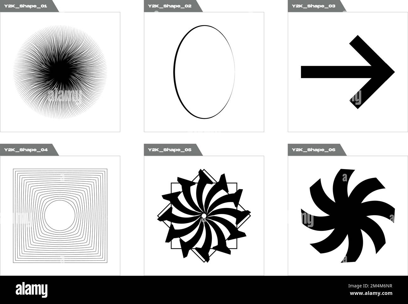 Vector Graphic Assets Set. Big collection of abstract graphic geometric ...