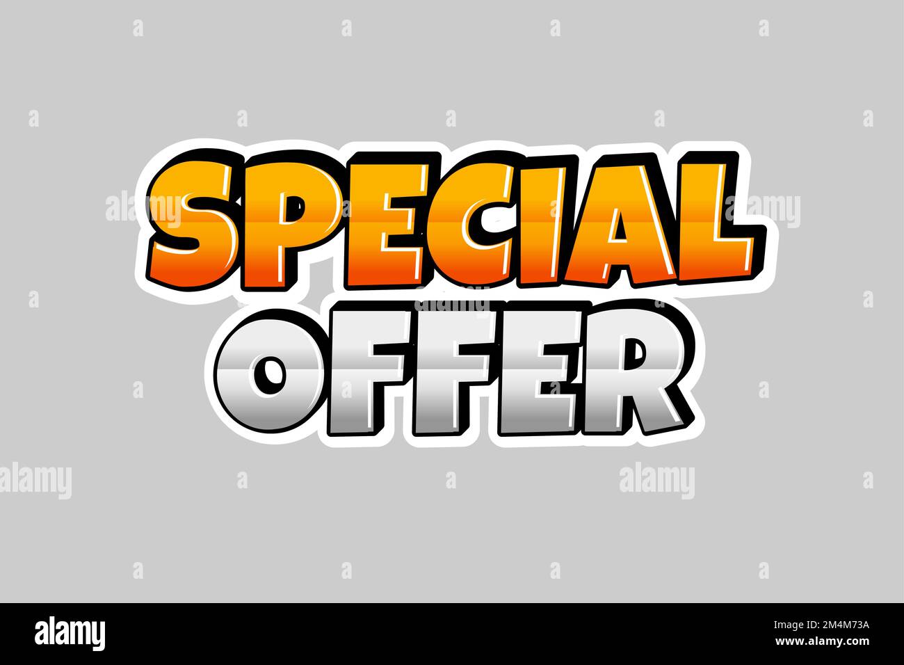 Special offer promotion icon. Special offer text effect Stock Photo - Alamy